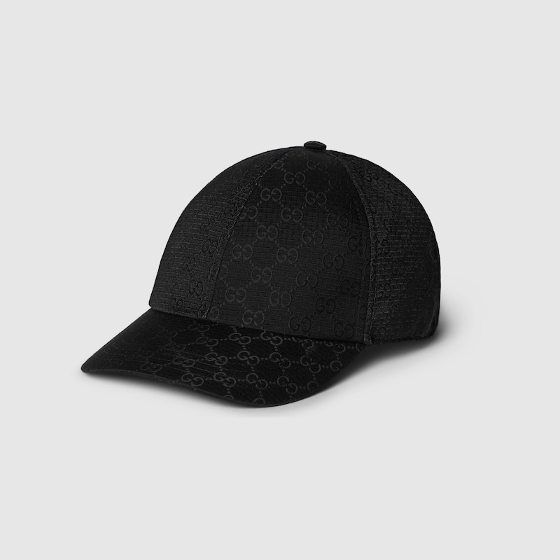 Gucci Gg Ripstop Baseball Hat - Black | Editorialist display picture 3