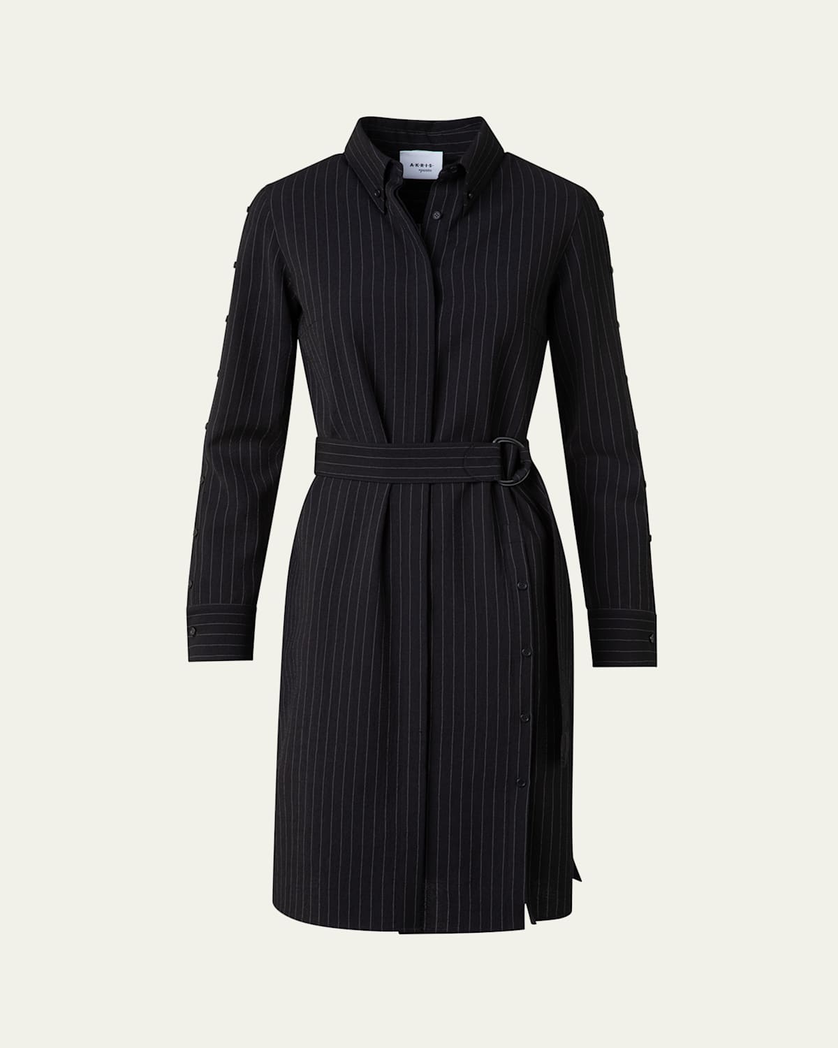 akris punto striped shirt dress Akris punto Deck Chair Stripe Print Poplin Polo Dress