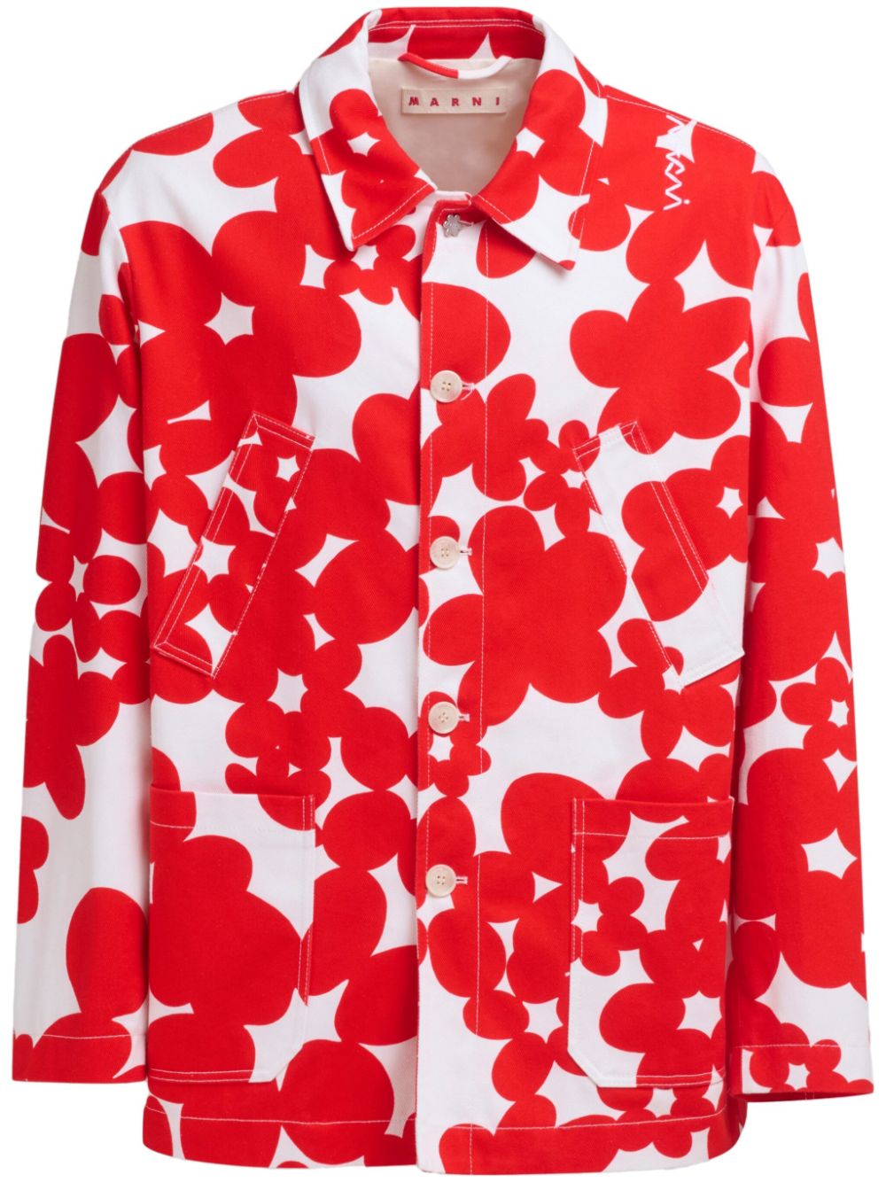 MARNI Marni Floral-Print Cotton Jacket