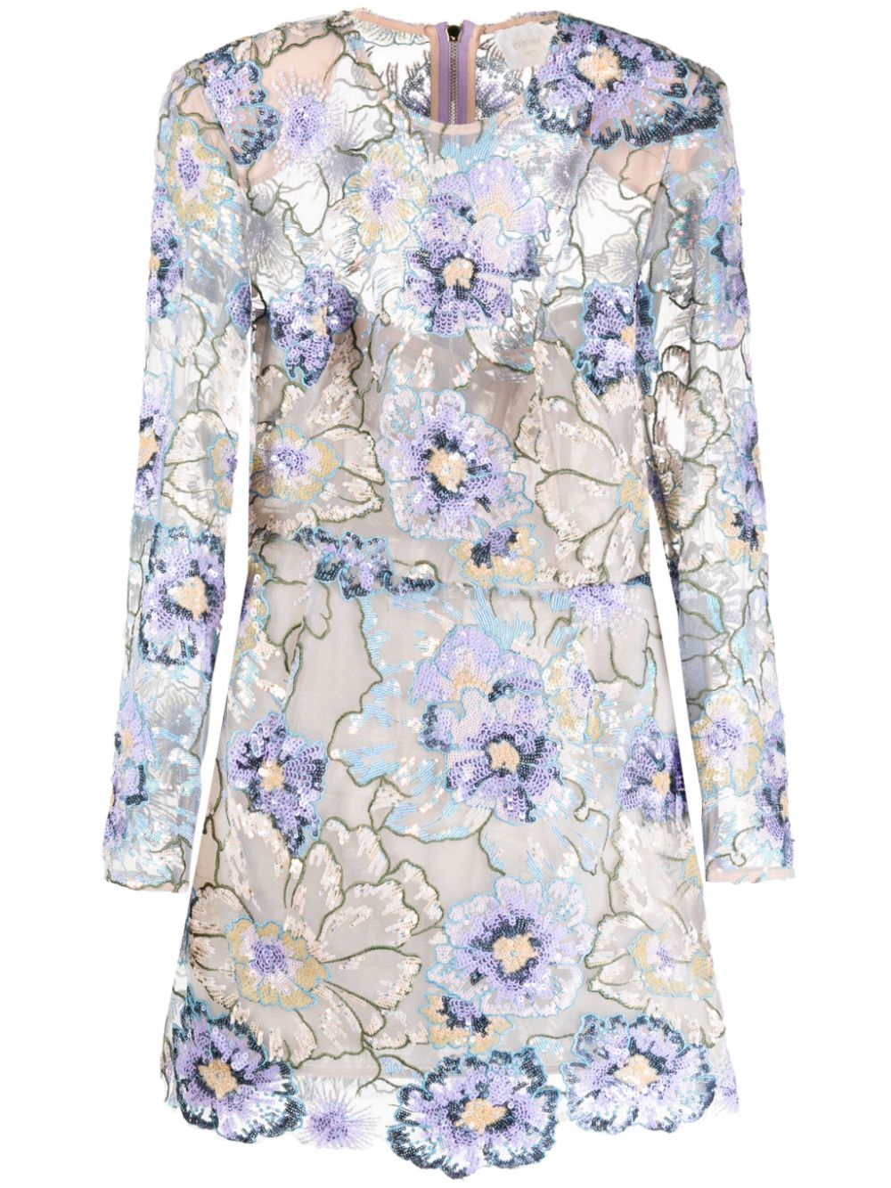 BRONX AND BRONCO Floral-Detail Long-Sleeve Dress