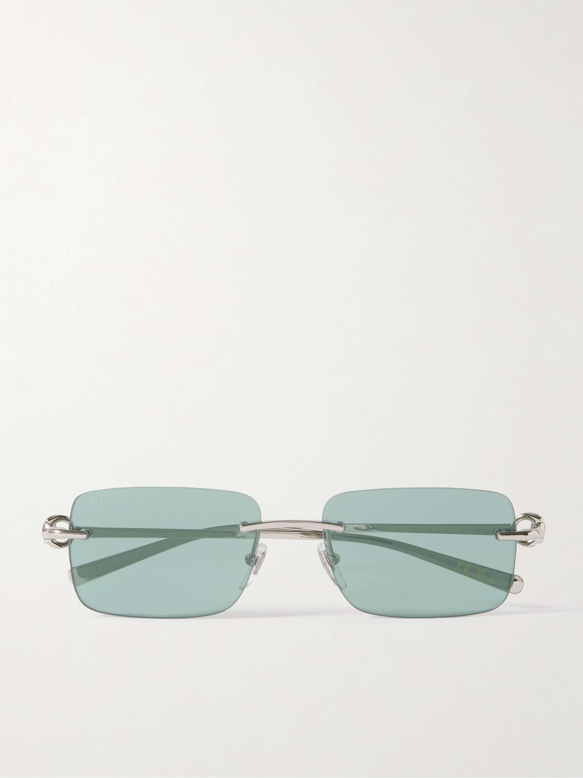 Gucci Rimless Square-Frame Sunglasses In Silver - 50% Off