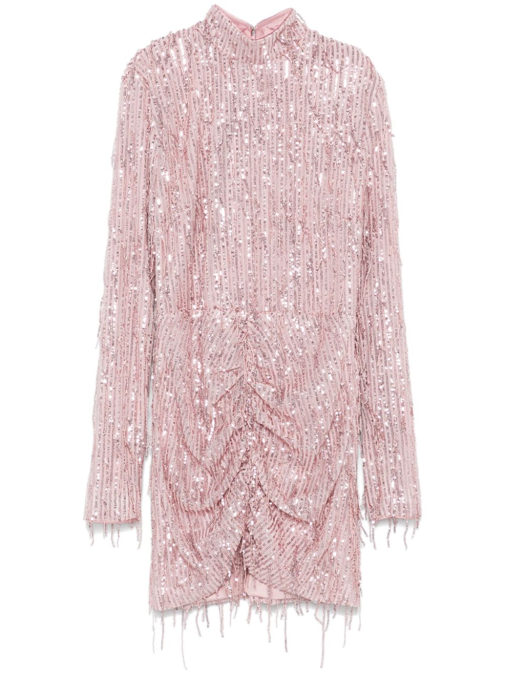 Remain Birger Christensen Sequinned Fringed Mini Dress In Pink - 46% Off |  Editorialist