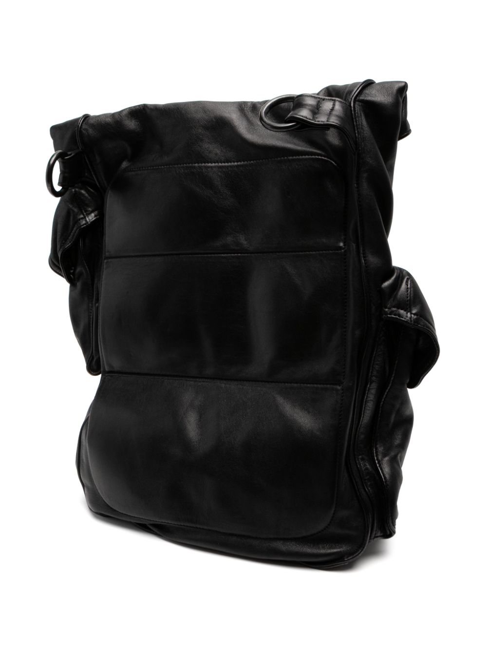 JULIUS 26SS ラムレザー ガスマスクバッグ 新品 JULIUS Coated Gasmask Bag - Black | Editorialist