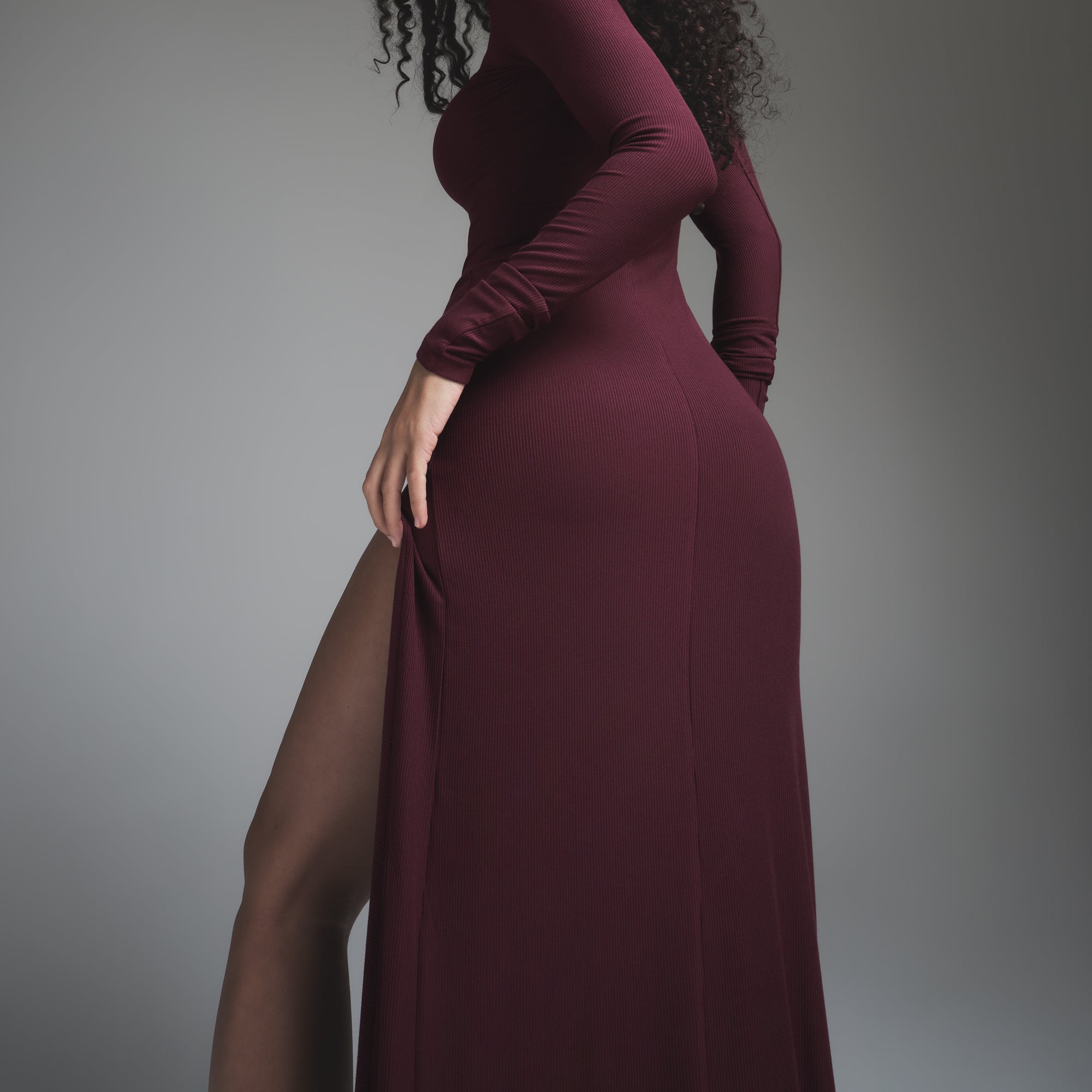 knee length dresses for ladies Skims Long Sleeve Lounge Slip  Rent with Iz
