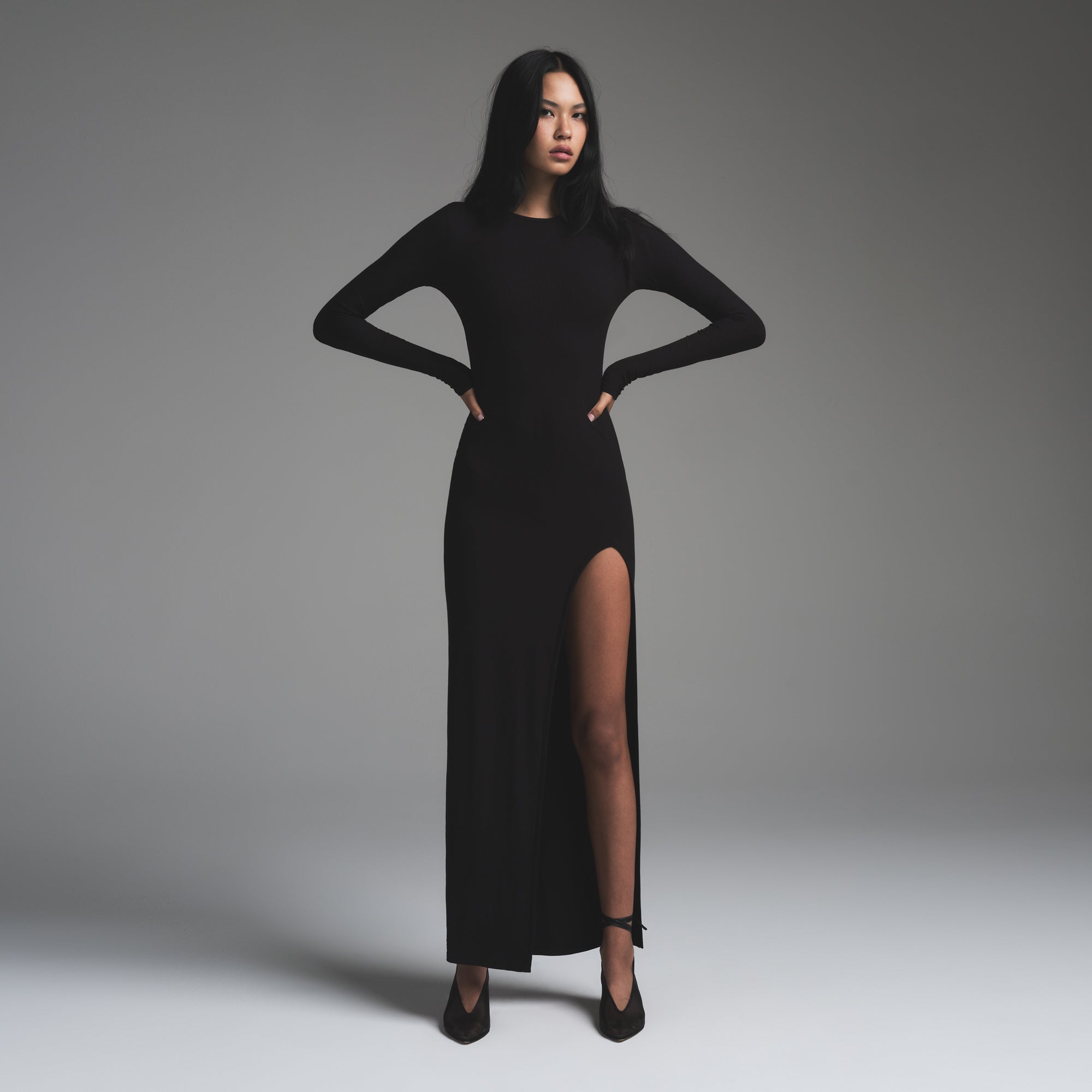 long dress with ruffle sleeves Pre-Order - Amal Tiered Ruffle Maxi Dress - Terracotta