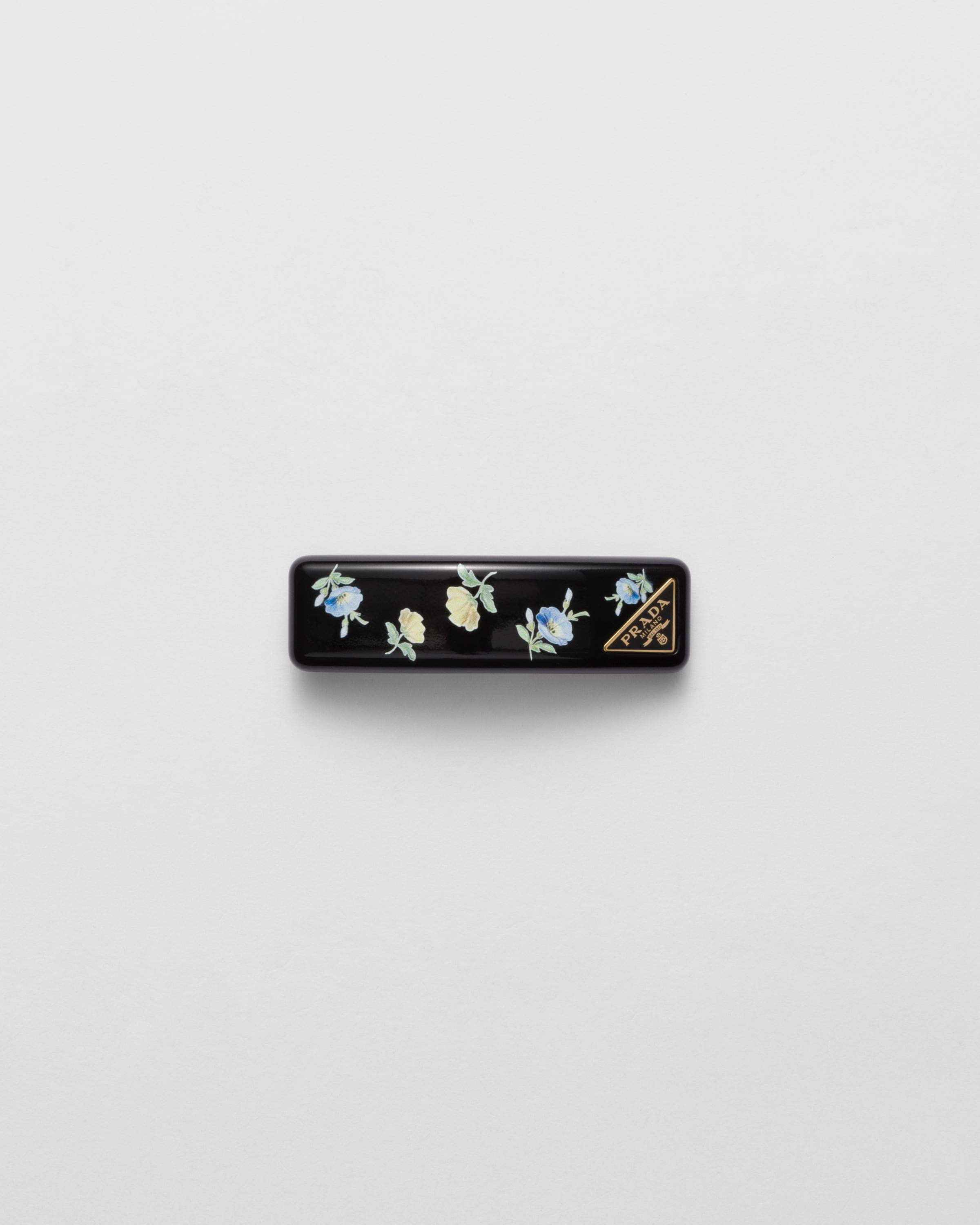 Prada Hair Plex Clip 1IF109 Black Barrette for Women PRADA Black Plexiglas Hair Clip | PRADA main image 3