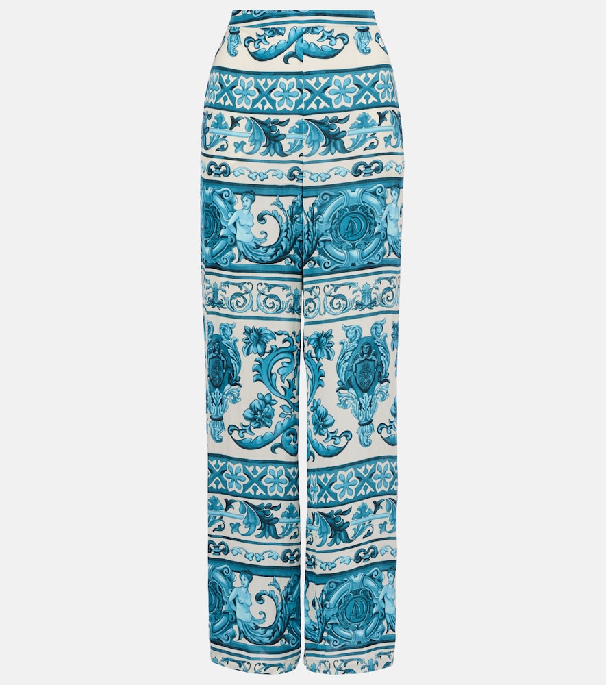 ADRIANA DEGREAS Adriana Degreas Printed Wide-Leg Pants