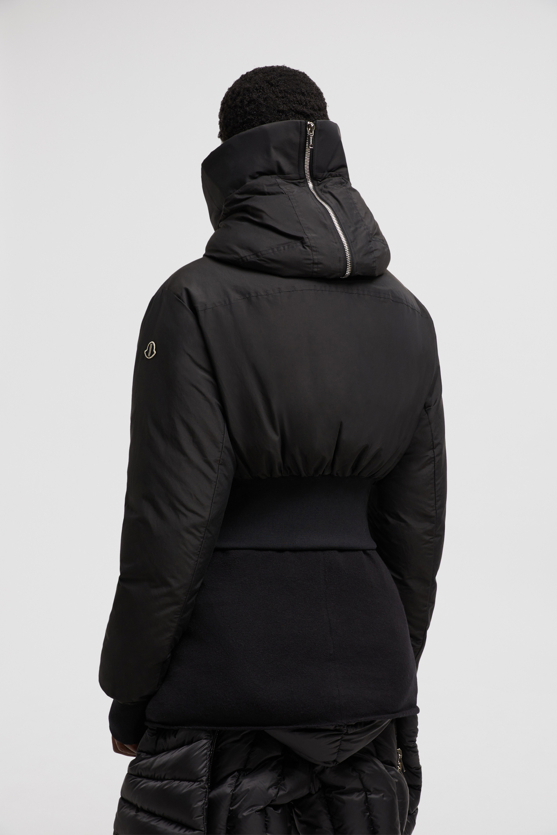 Moncler Rick Owens Alice Hooded Short Down Jacket - Black