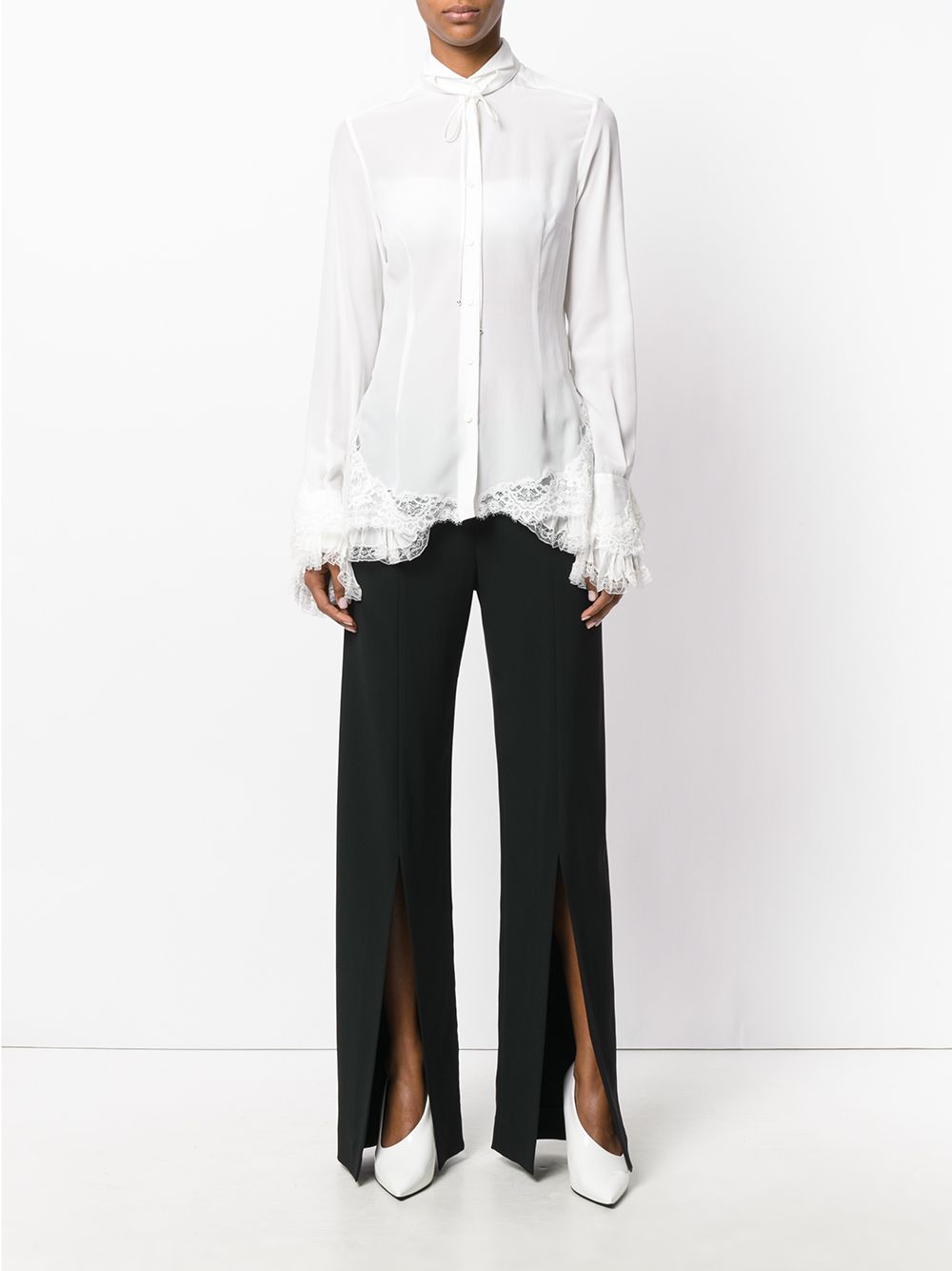 ERMANNO SCERVINO Ermanno Scervino Lace Frill Blouse