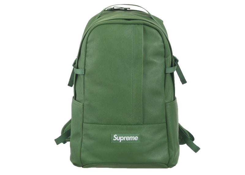 Supreme Leather Backpack - Green | Editorialist
