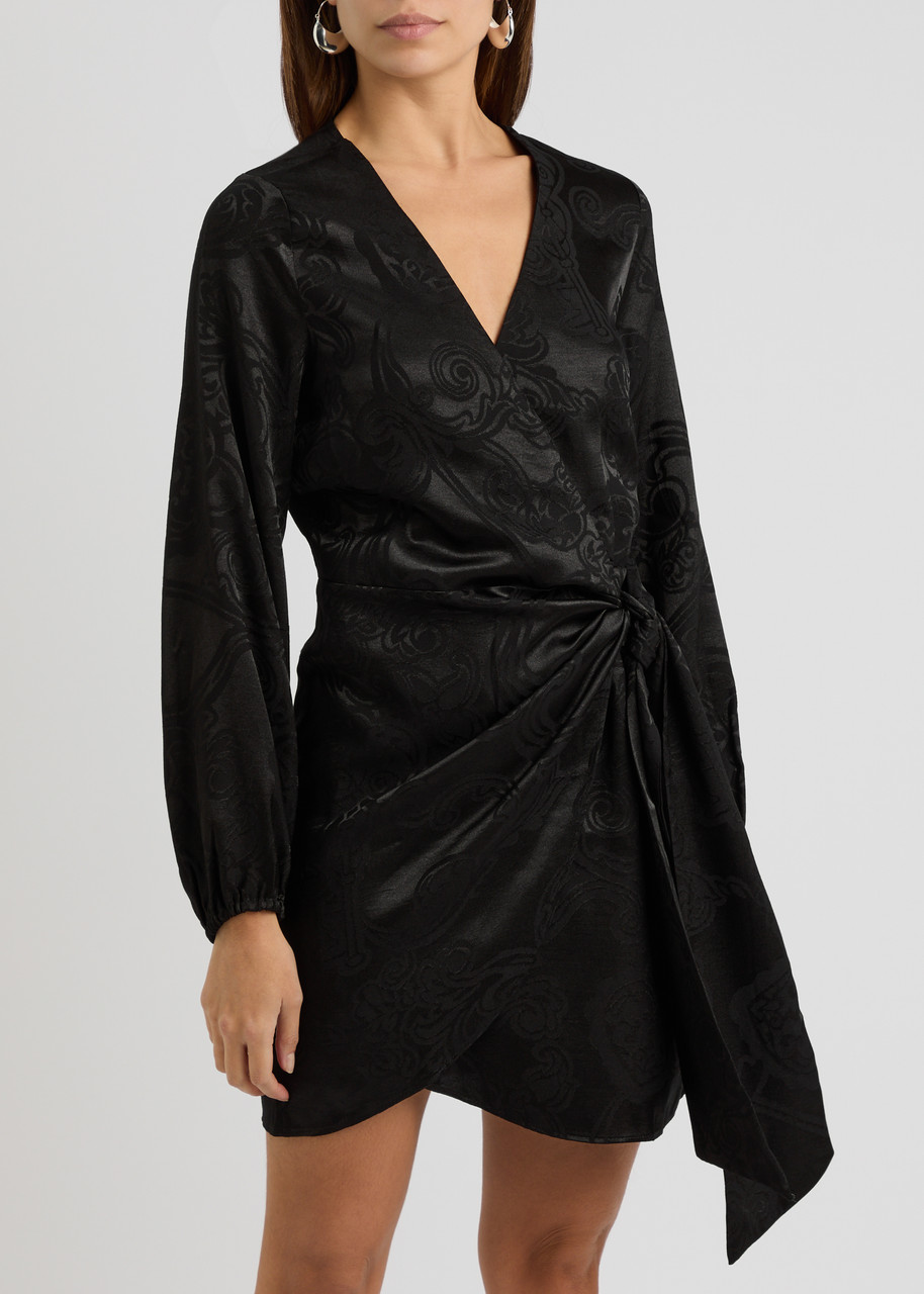 Buy NEVER FULLY DRESSED Vienna Love Lock Mini Wrap Dress - Black At 50% Off | Editorialist Buy NEVER FULLY DRESSED Vienna Love Lock Mini Wrap Dress - Black At 50% Off | Editorialist