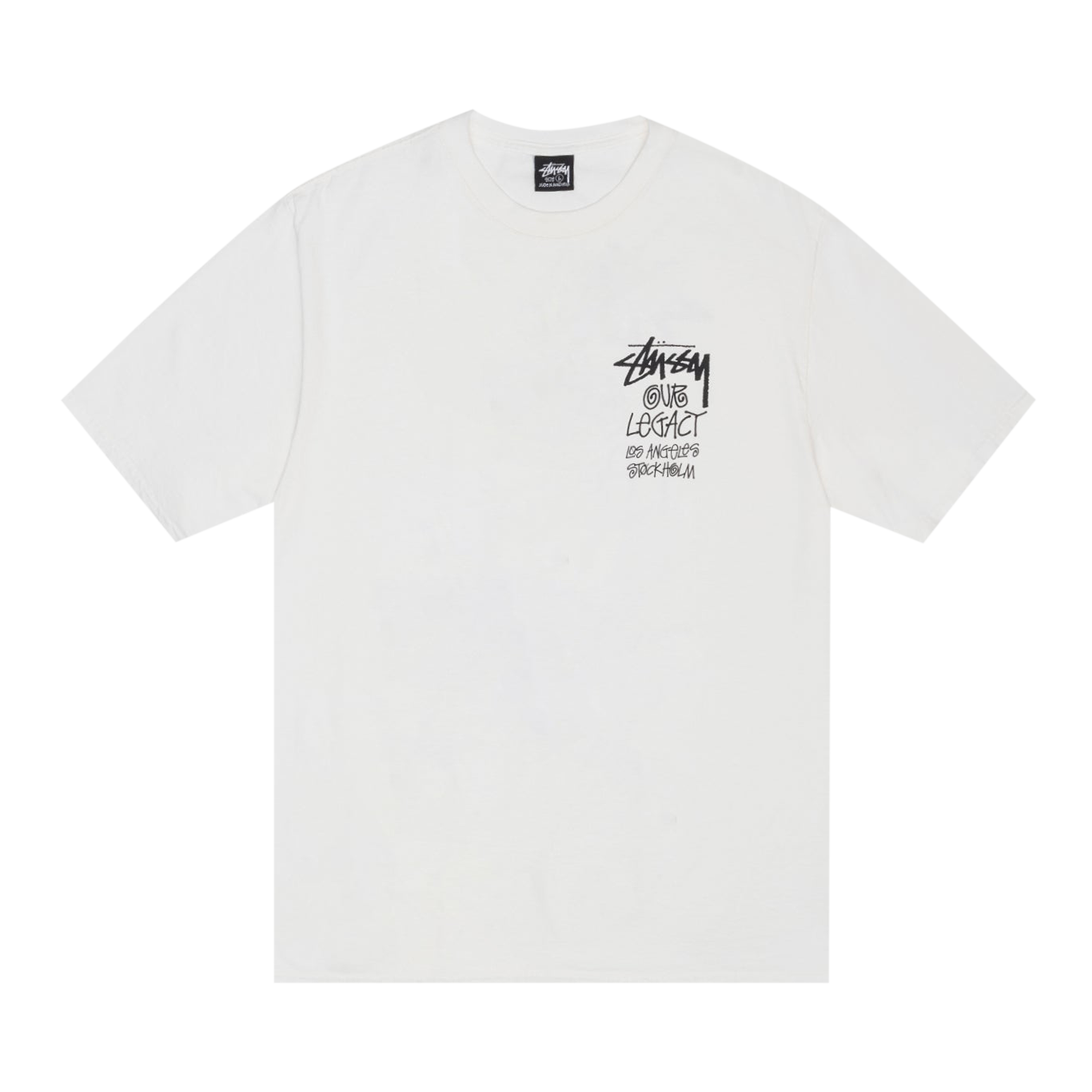 StüSsy X Our Legacy Frame Pigment Dyed Tee 'Natural - White