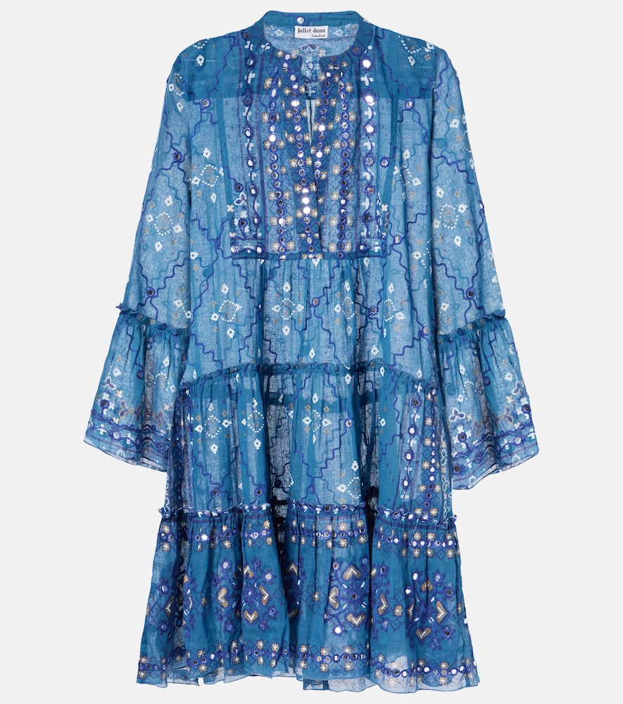 JULIET DUNN Juliet Dunn Printed Cotton Mini Dress