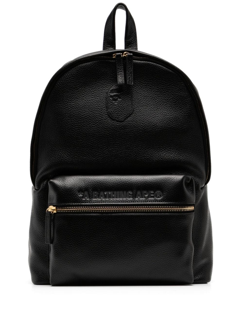A Bathing Ape® Leather Backpack - Black | Editorialist