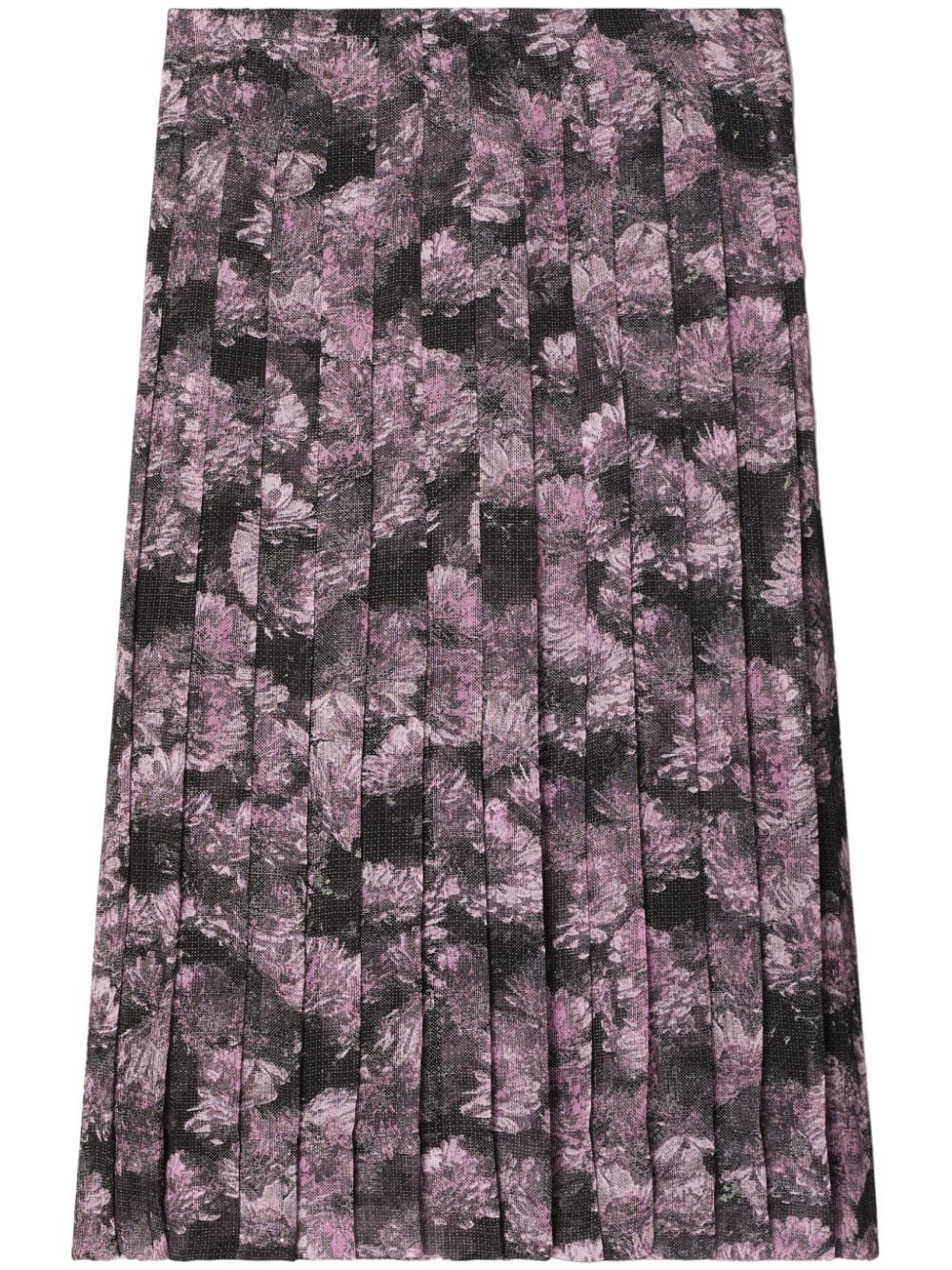 TORY BURCH Tory Burch Printed Pleated Midi Skirt