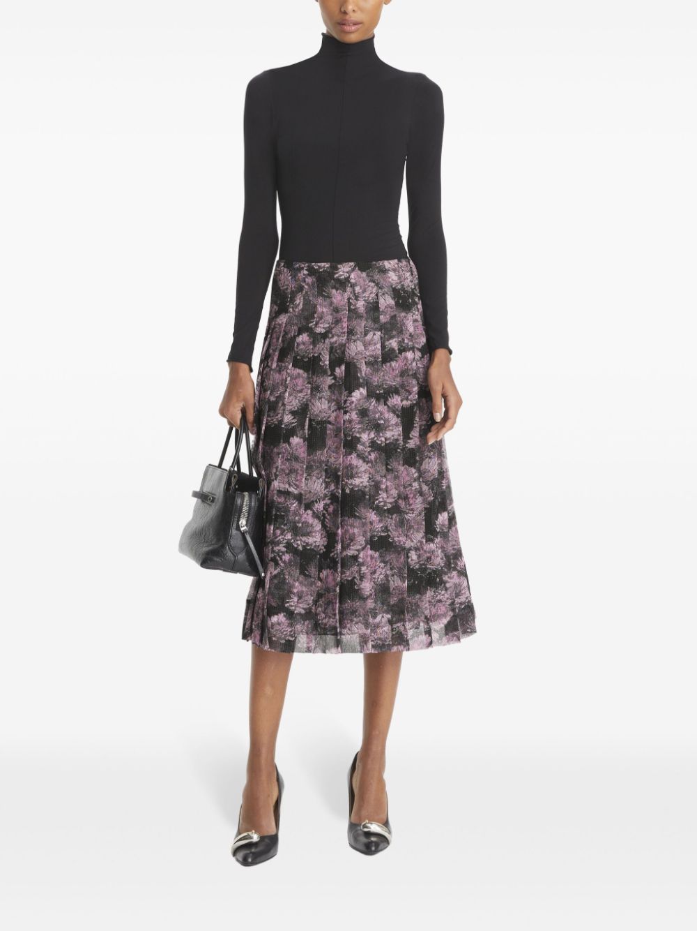 TORY BURCH Tory Burch Printed Pleated Midi Skirt