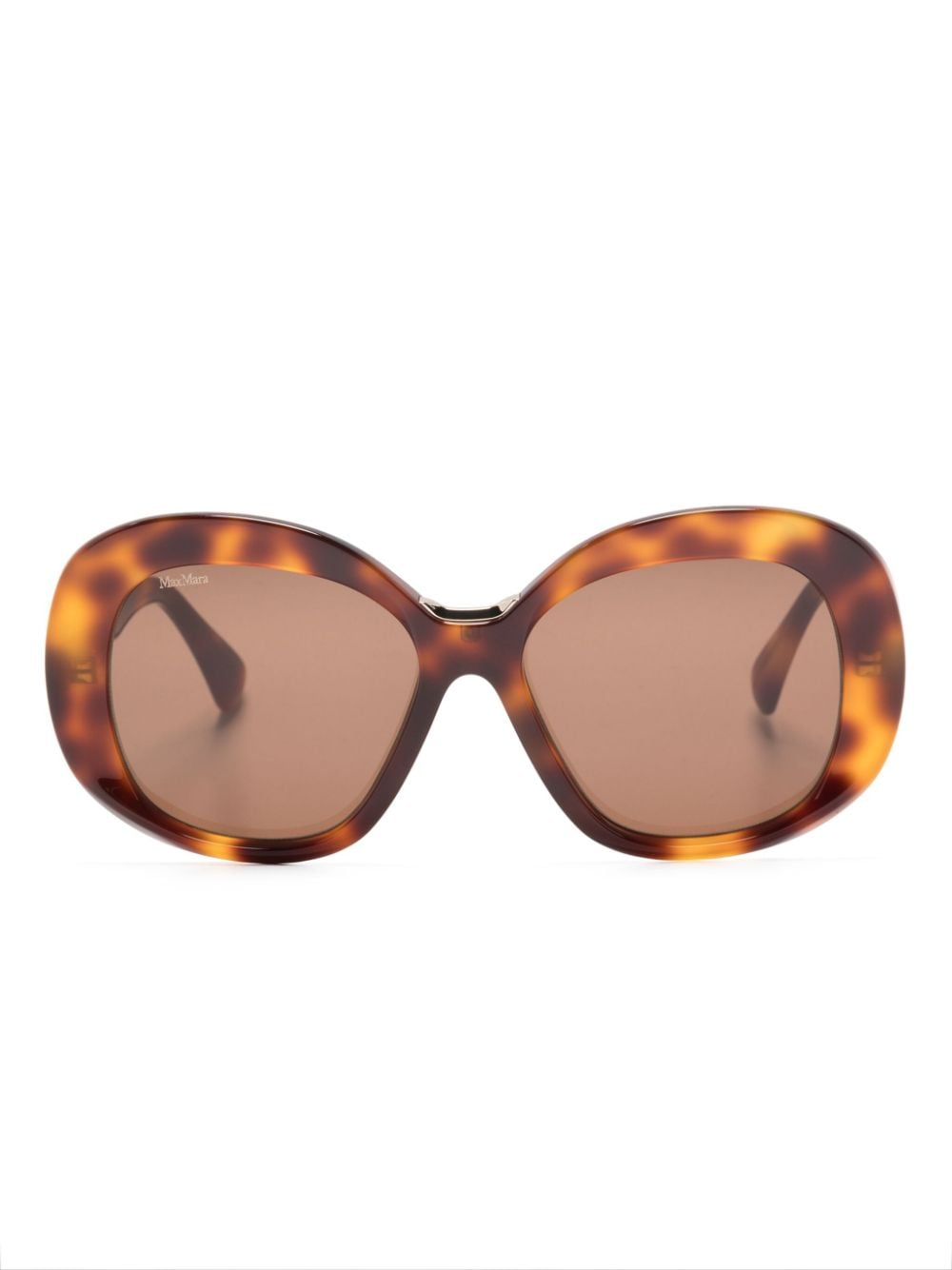 Max Mara Oversize-Frame Sunglasses - Brown | Editorialist display picture 1