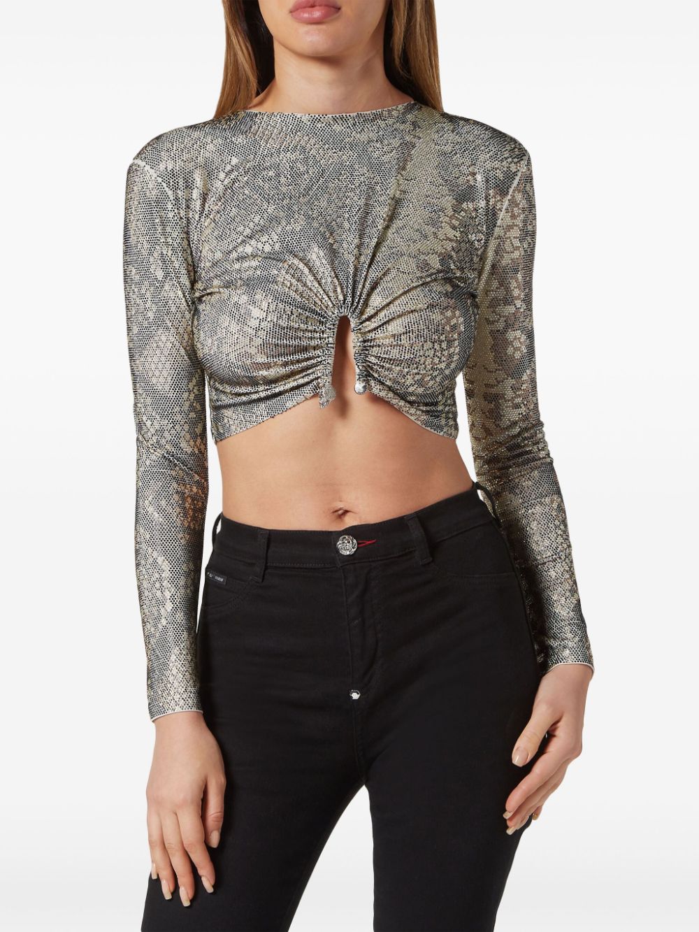 PHILIPP PLEIN Philipp Plein Glass Crystal Embellishment T-Shirt