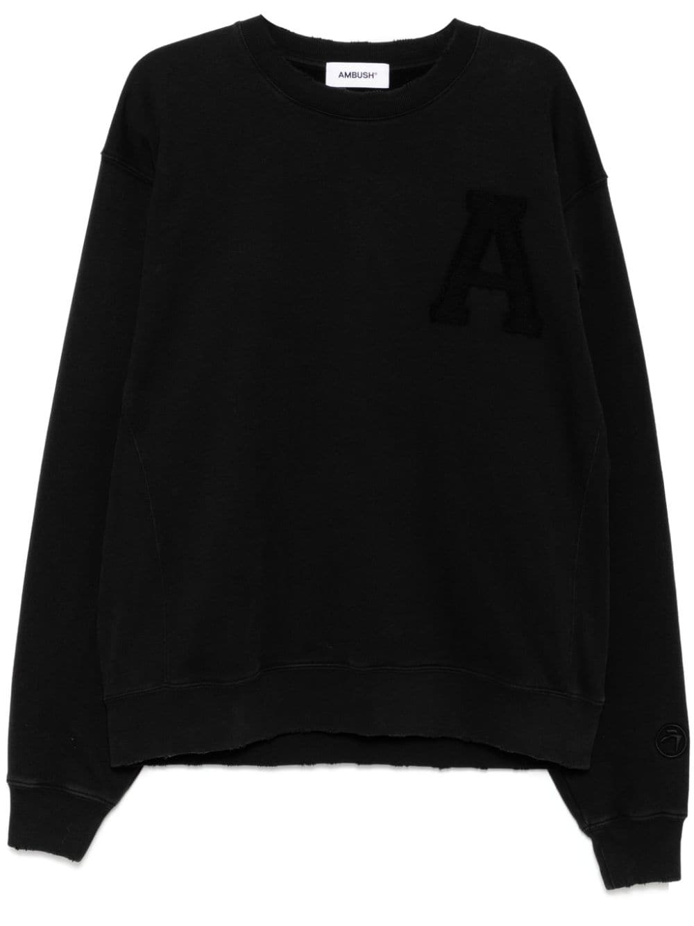 Ambush Distressed Sweatshirt In Black - 55% Off | Editorialist