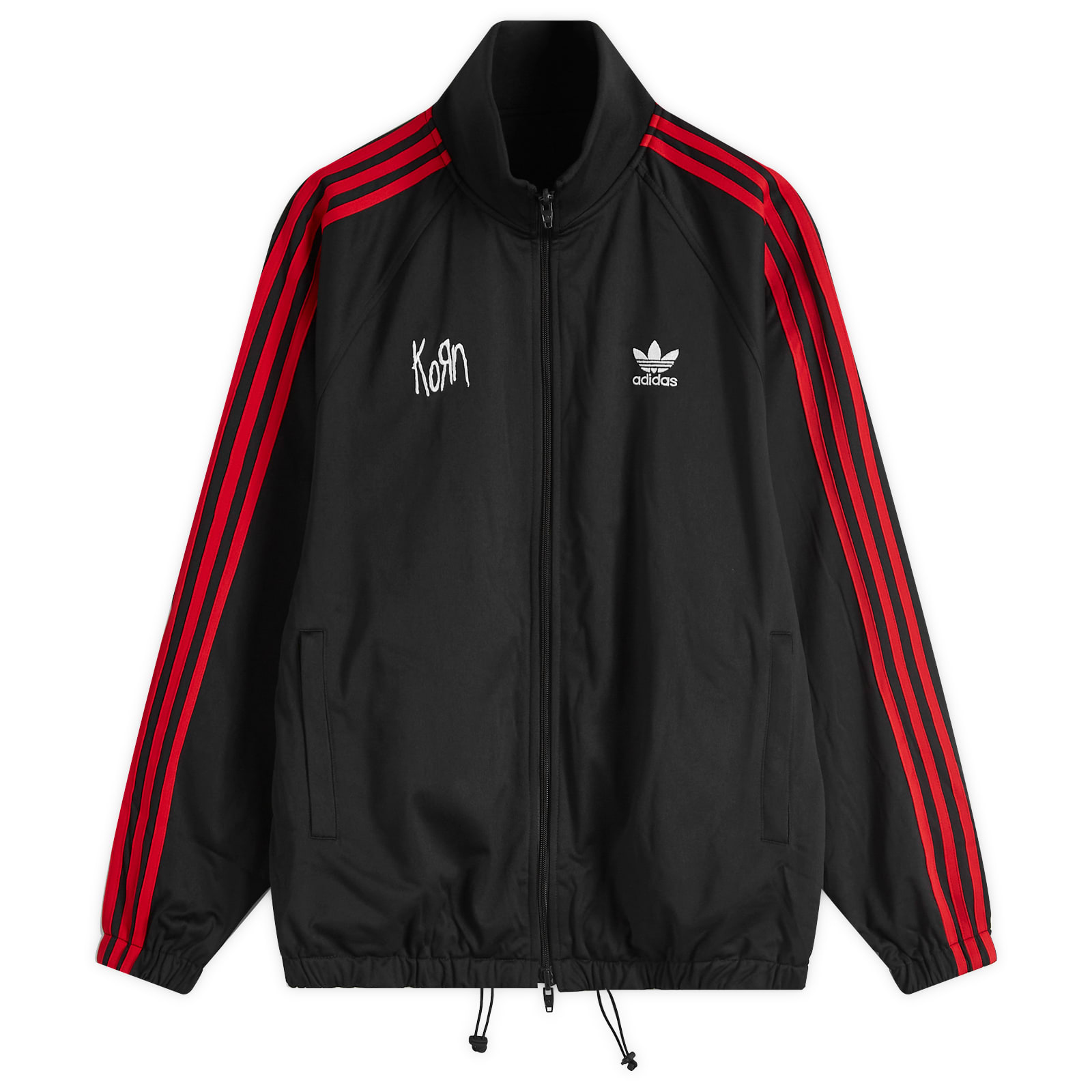  KORN TRACK TOP BLACK【XS】 Adidas X Korn Track Top - Black | Editorialist