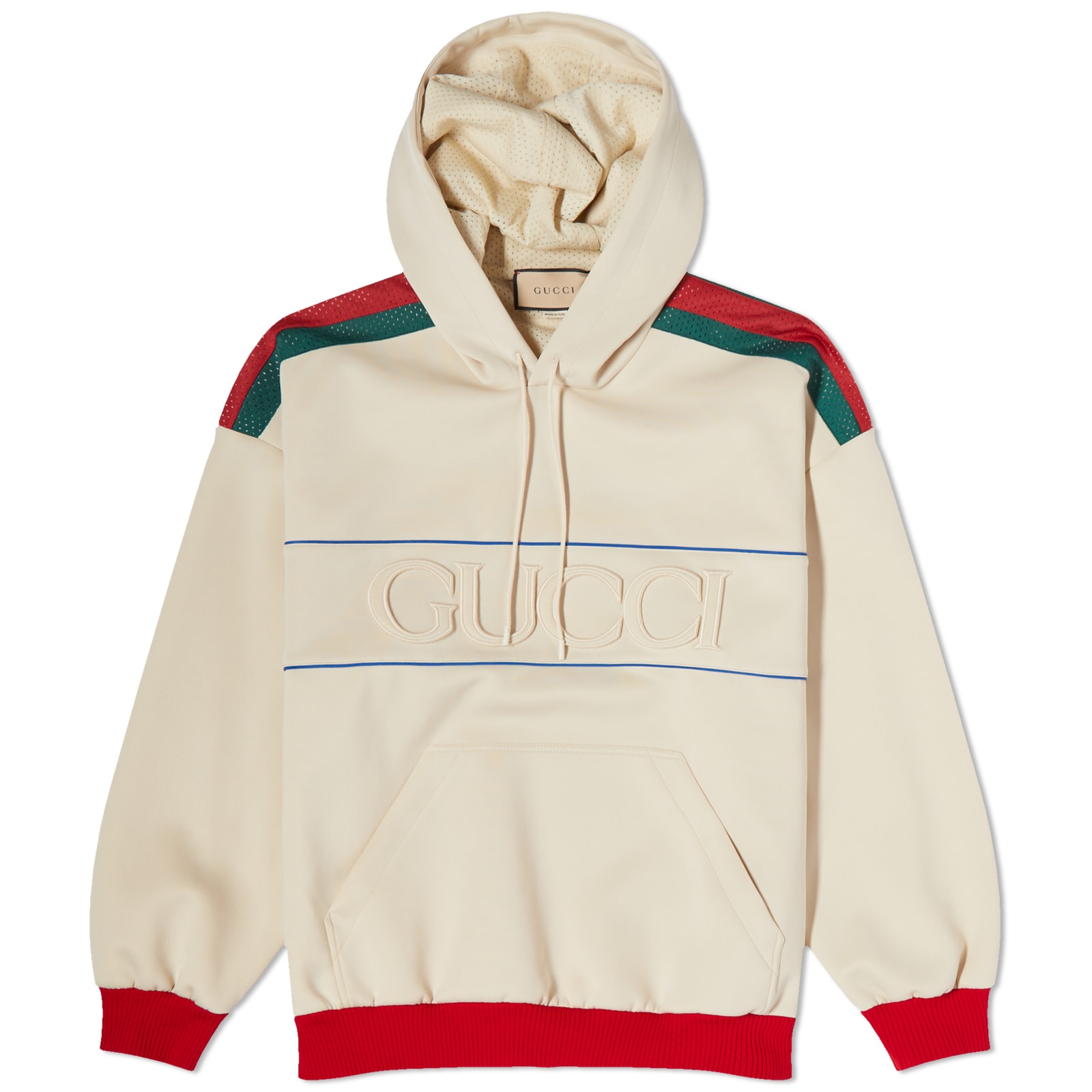 Gucci Light Neoprene Logo Hoodie - Gardenia | Editorialist