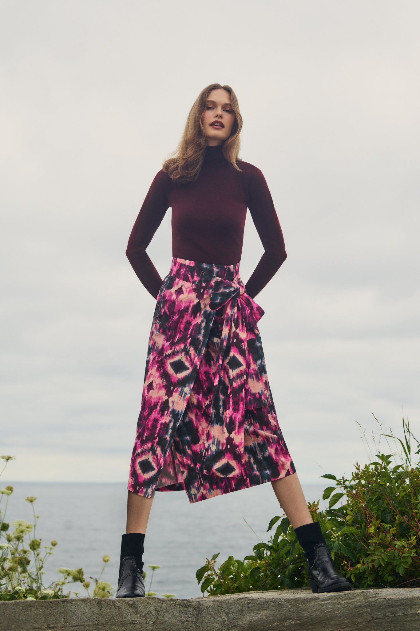 MARIE OLIVER Marie Oliver Georgina Printed Wrap Skirt