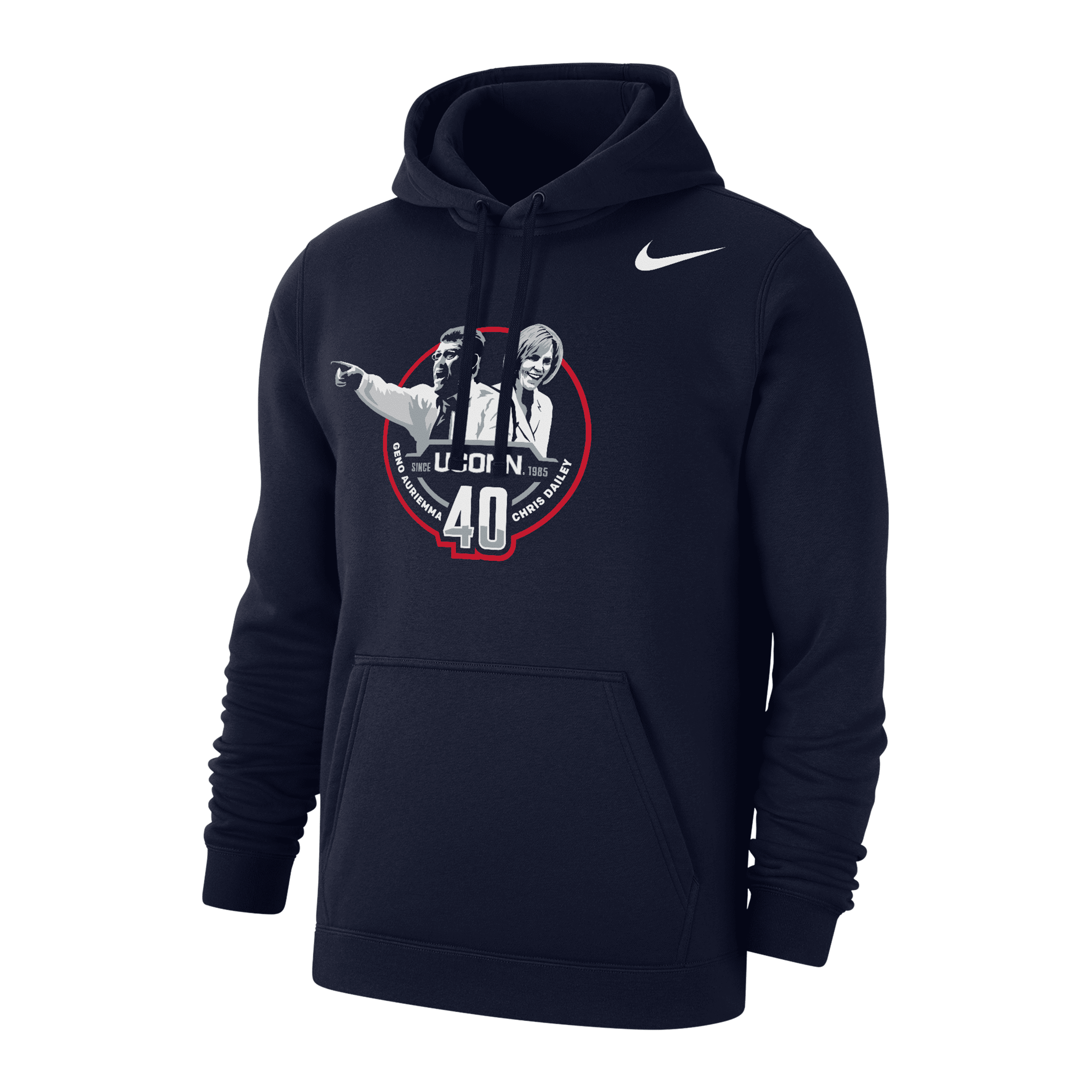 Nike Uconn Club College Pullover Hoodie - Blue | Editorialist