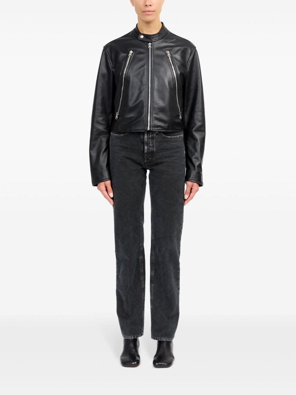 MAISON MARGIELA MM6 Maison Margiela Leather Biker Jacket