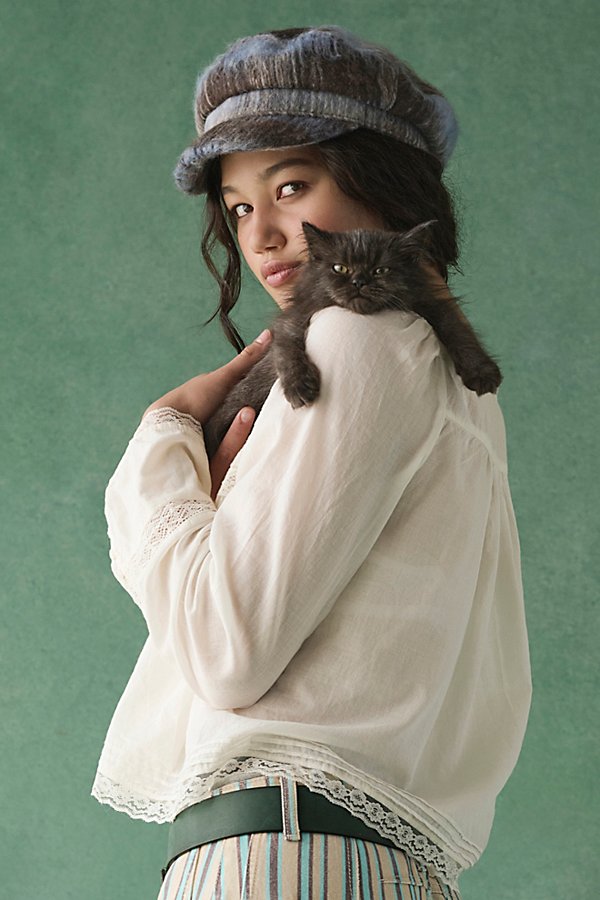 Free People Upstate Wool Cadet Cap In Pink/Rose - 38% Off  display picture 1