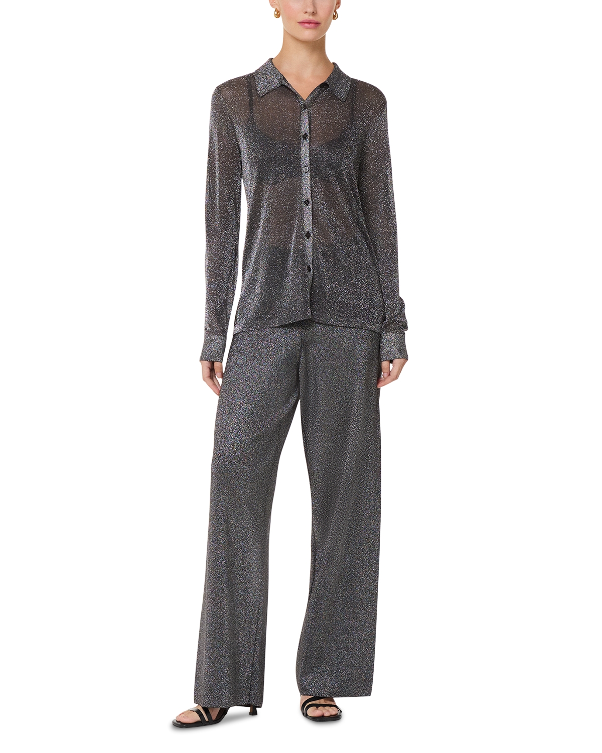WHISTLES Whistles Sparkle Knitted Trousers