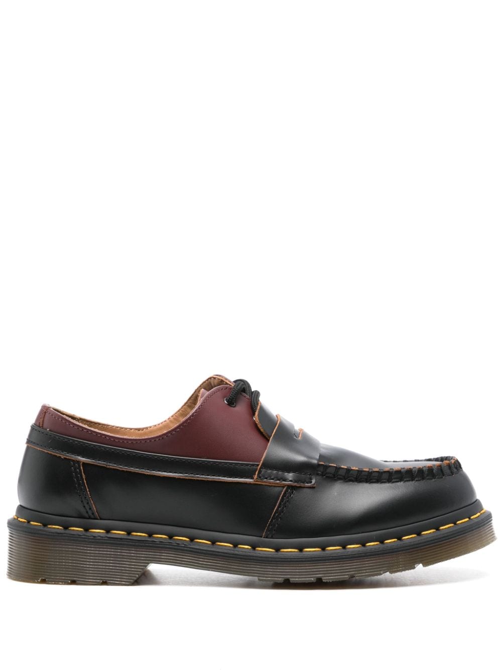 Dr. Martens Adrian Gothic Americana Leather Loafes - Black