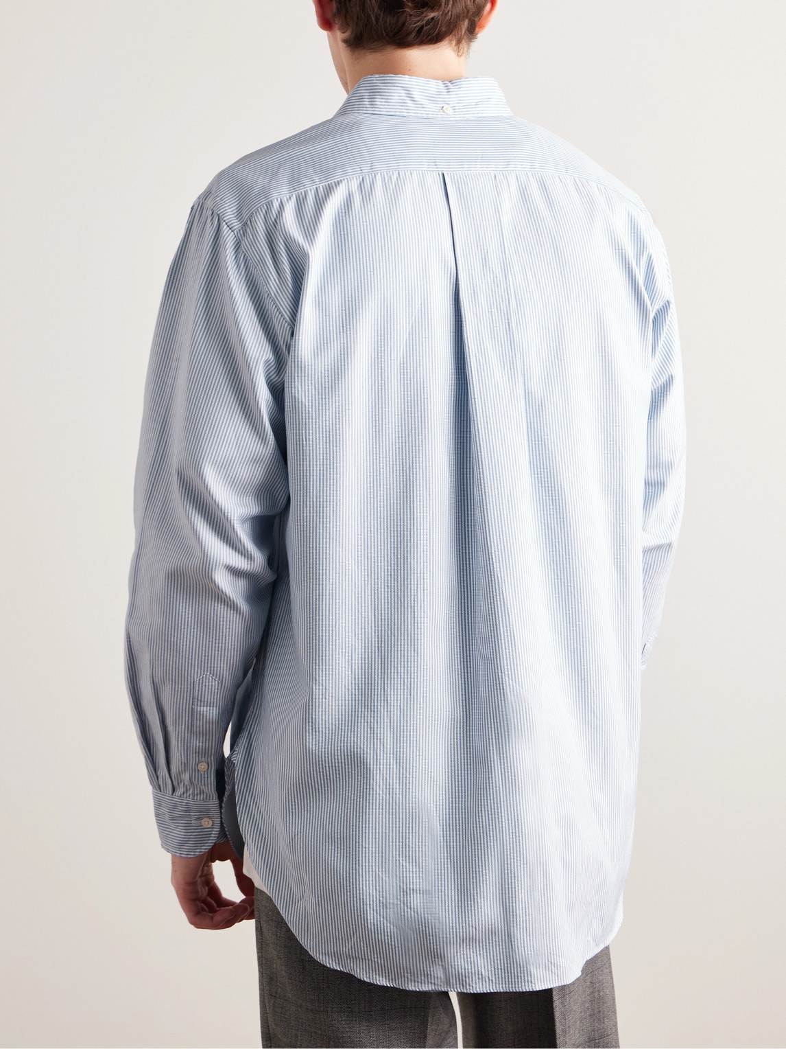 トップス KAPTAIN SUNSHINE Finx Cotton Oxford Kaptain Sunshine Finx Button-Down Collar Striped Cotton Oxford