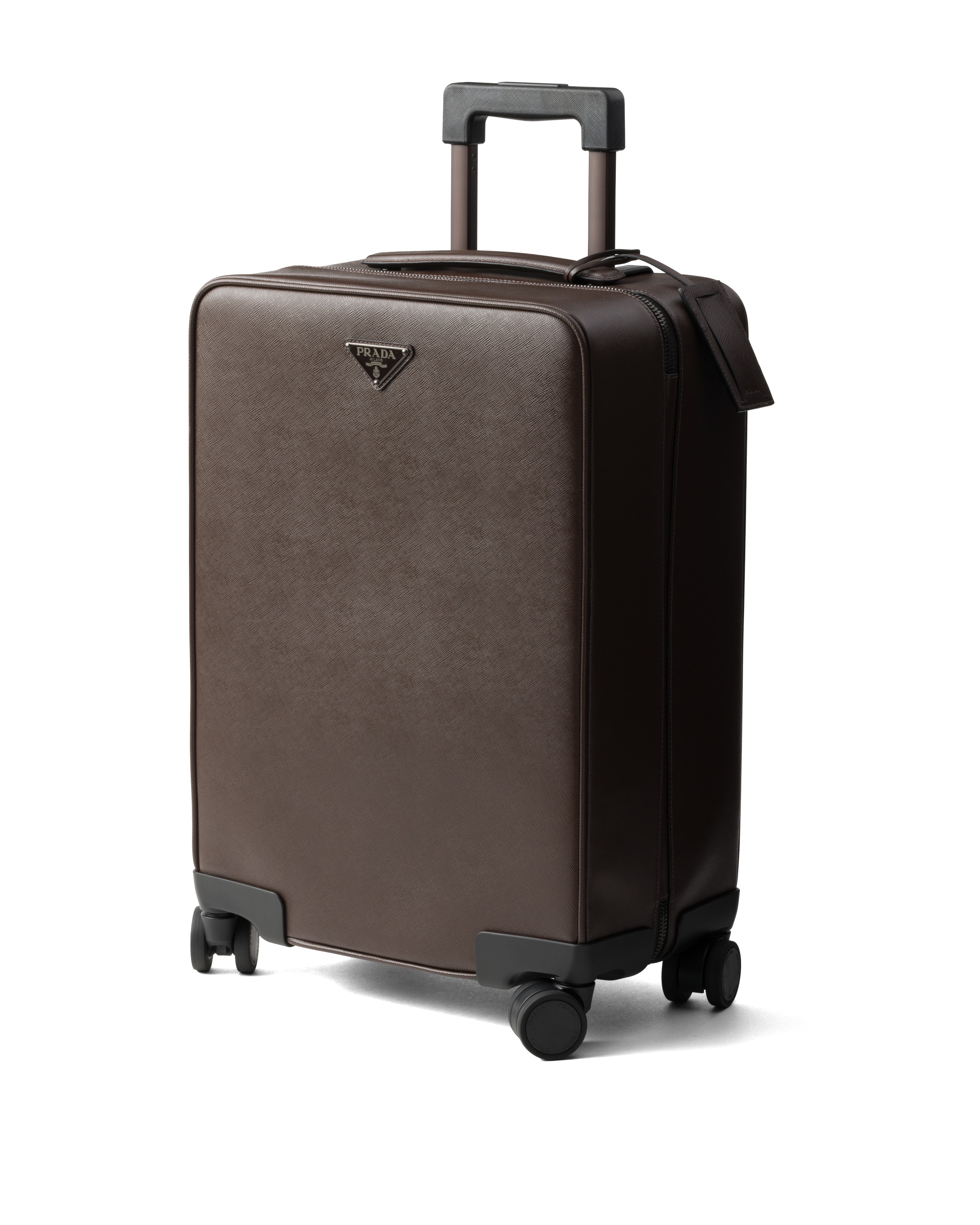 Prada Polycarbonate Trolley In Black | Editorialist