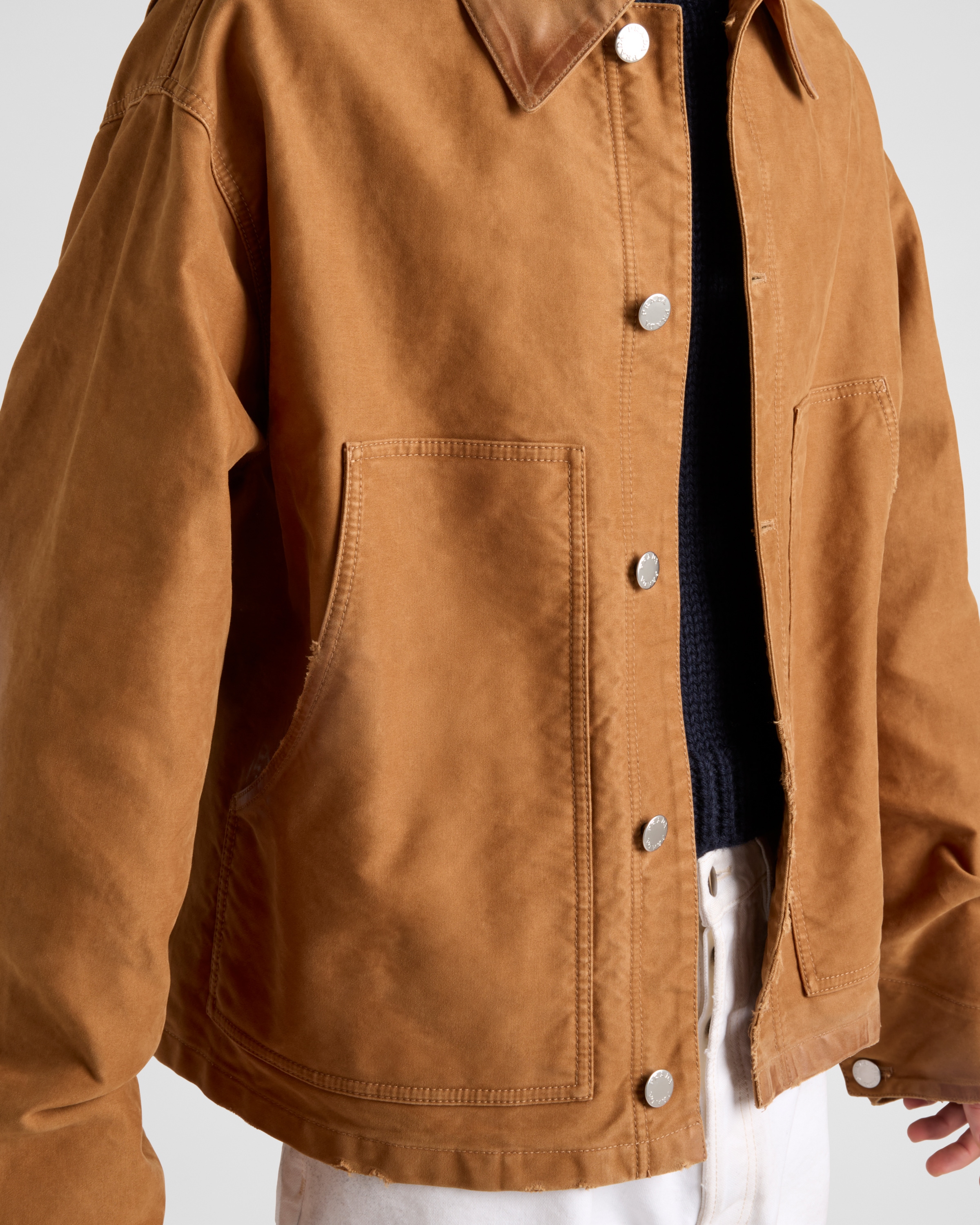 Prada Moleskin Blouson Jacket - Brown | Editorialist