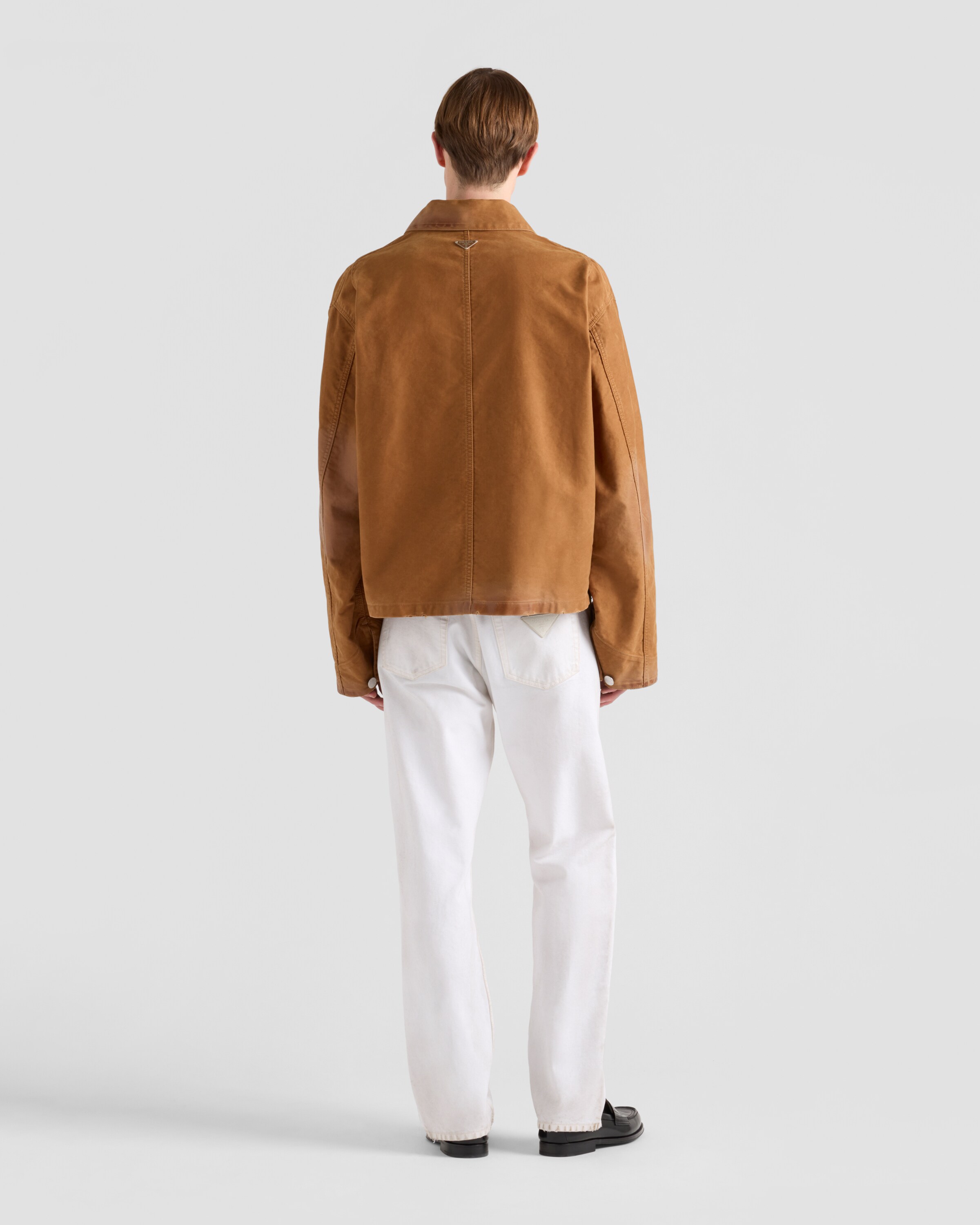 Prada Moleskin Blouson Jacket - Brown | Editorialist