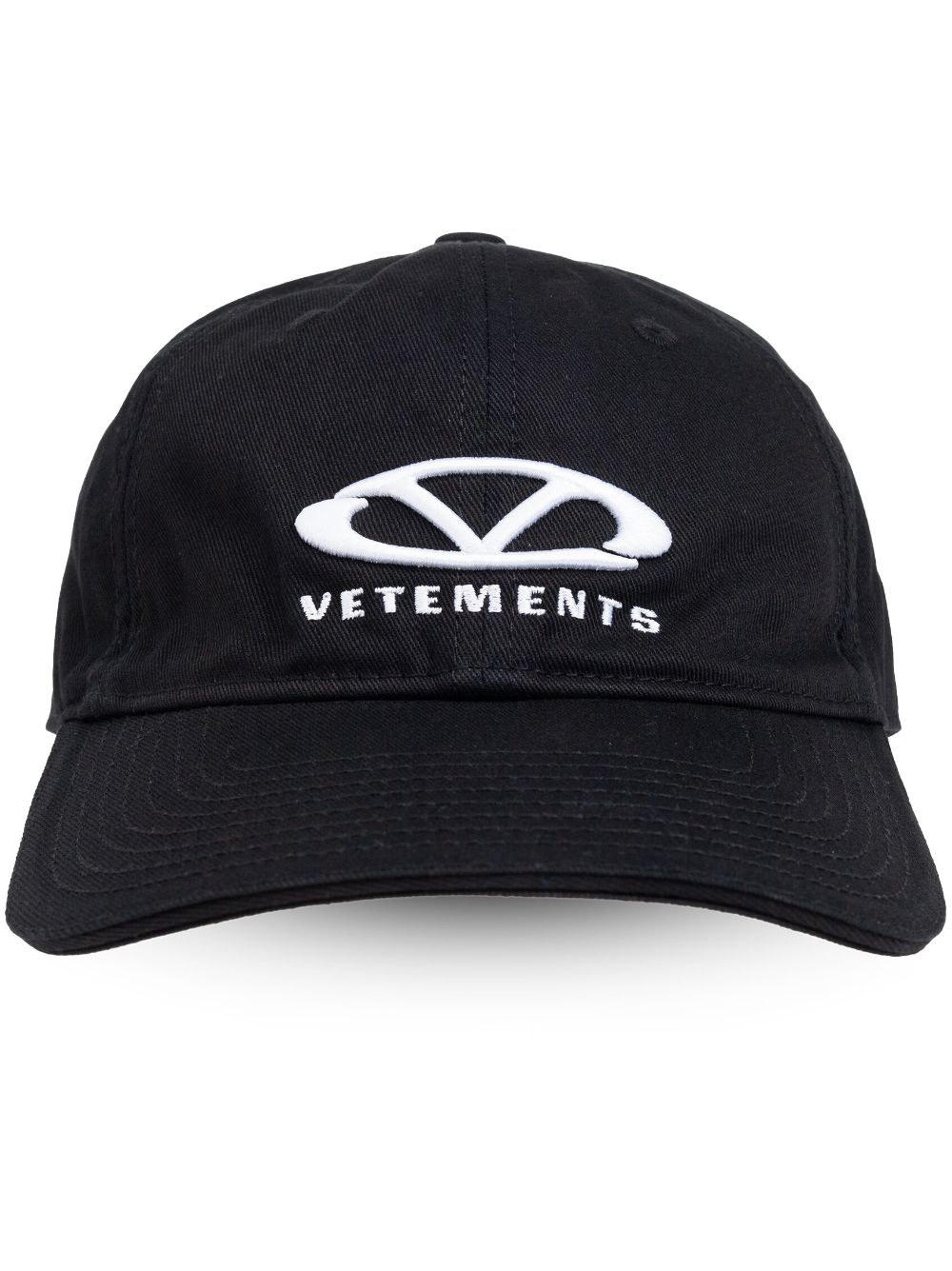 Vetements Logo-Embroidered Cap In Black - 25% Off | Editorialist