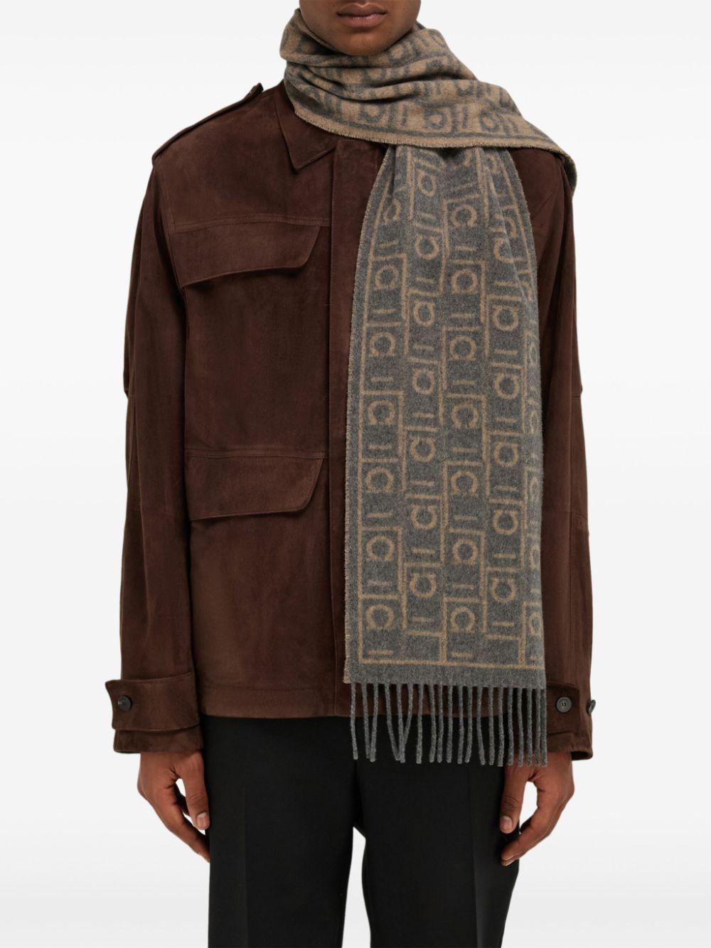 SALVATORE FERRAGAMO monogram scarf