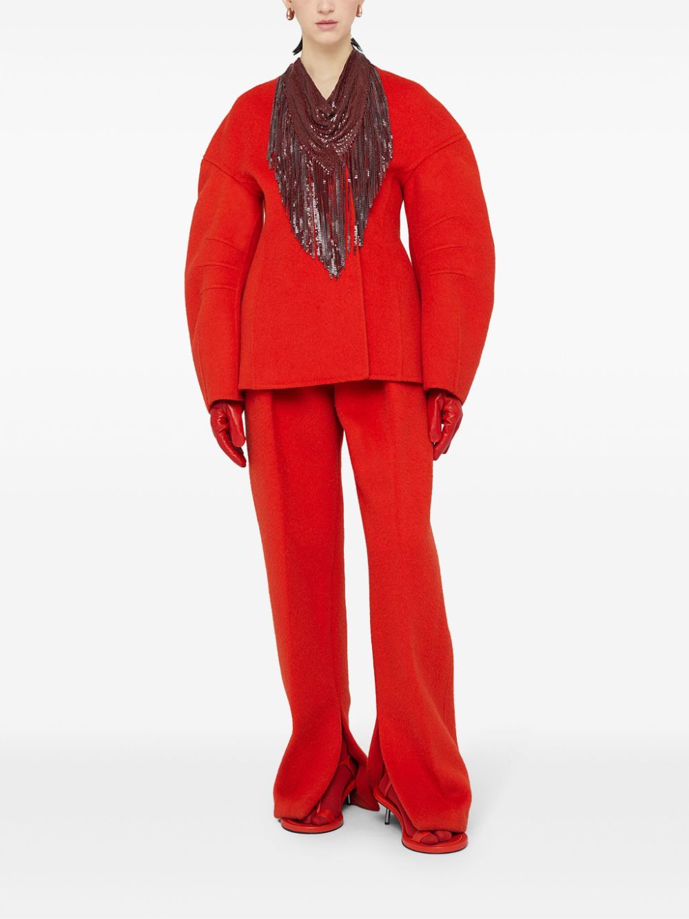 JIL SANDER Jil Sander High-Waisted Tapered Pleated Trousers