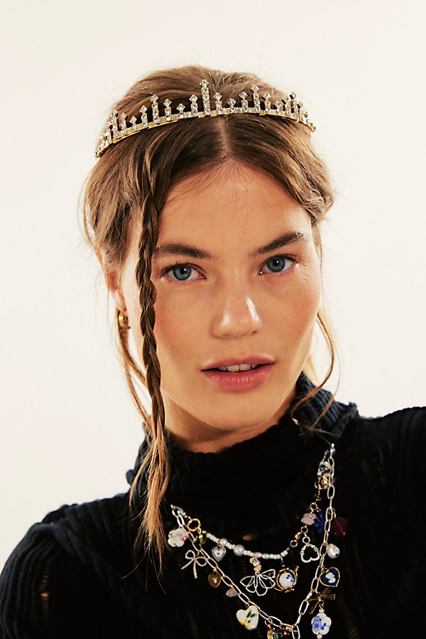 Free People Art Deco Tiara In Gold - 38% Off | Editorialist display picture 3