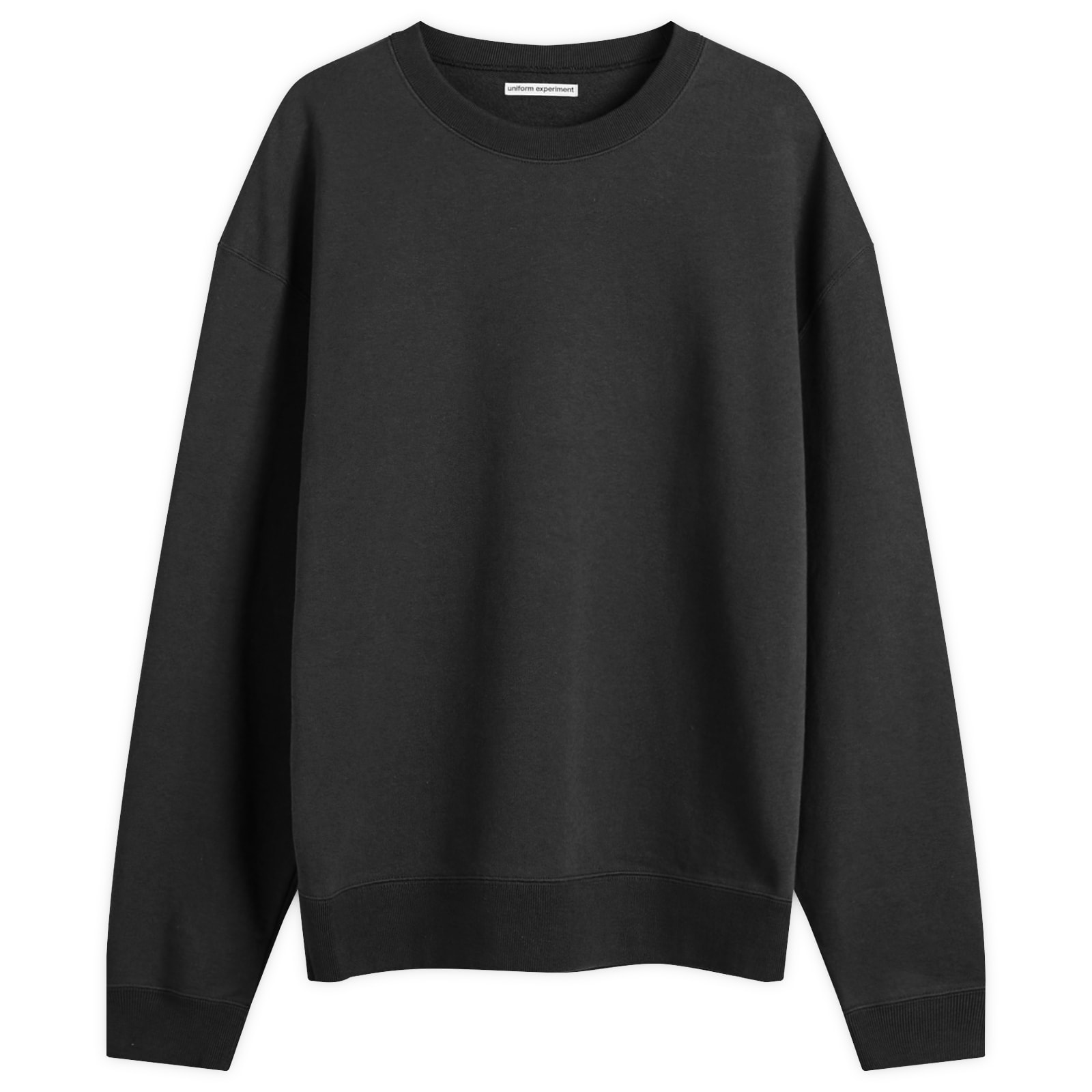 Uniform Experiment Chenille Back Logo Sweatshirt In Black - 65 