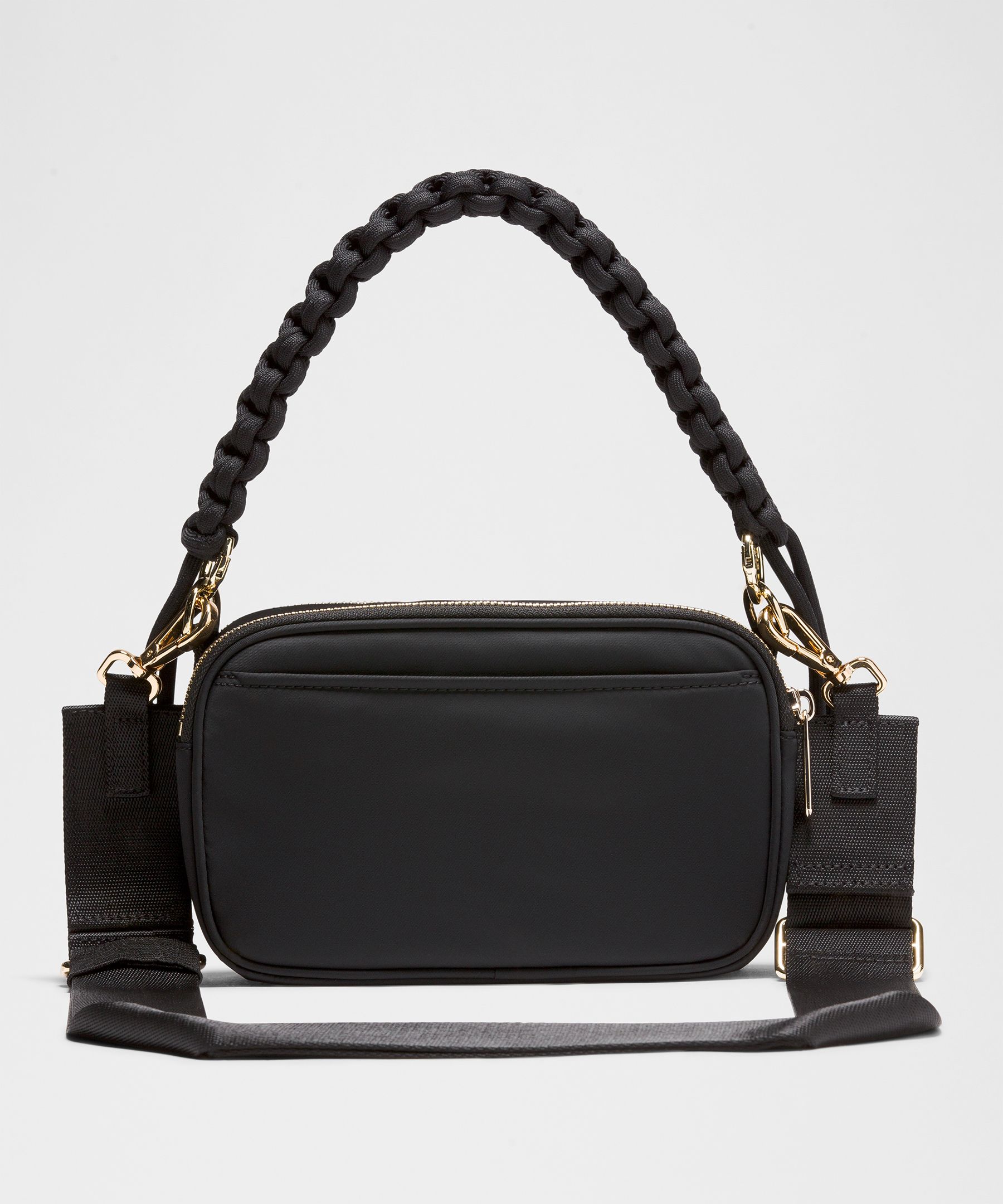 Lululemon Crossbody Camera Bag - Black/Gold | Editorialist Lululemon Crossbody Camera Bag - Black/Gold | Editorialist