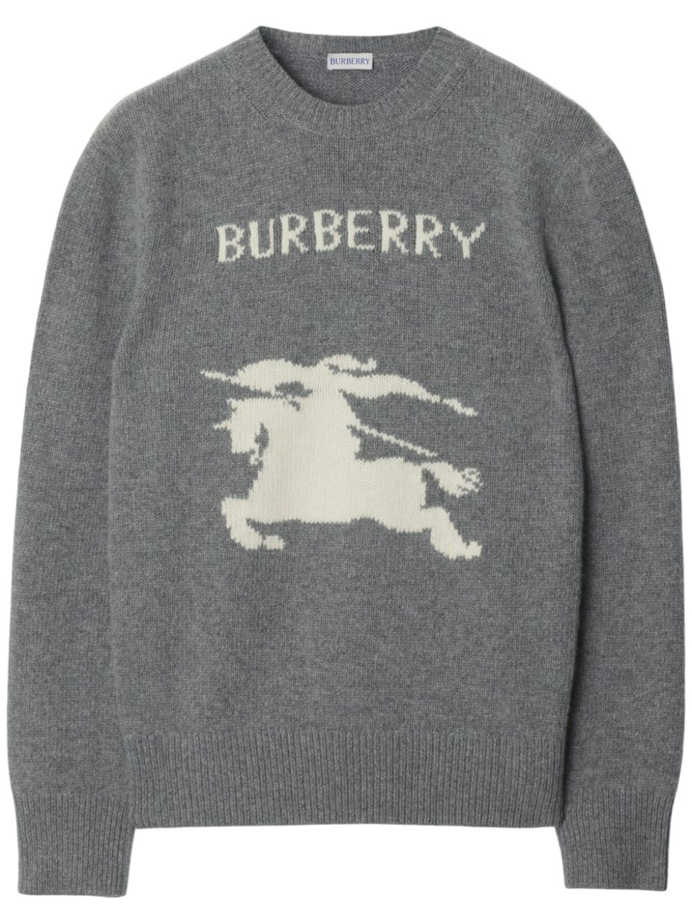 Burberry Knight Wool-Cashmere Blend Sweater - Grey - 42% Off