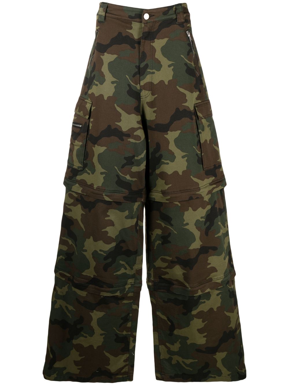 Vetements Transformer Camouflage Cargo Pants In Green - 45% Off 