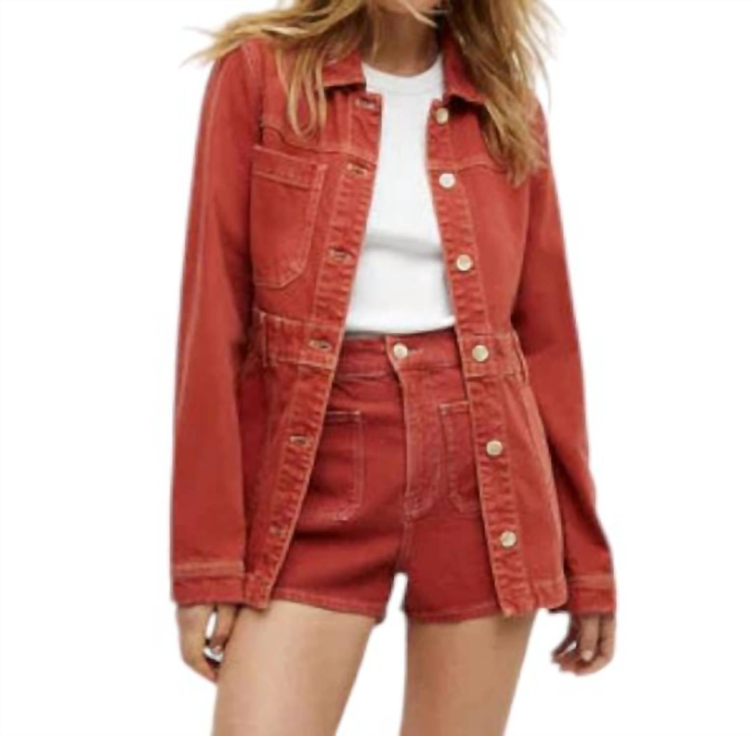 Veronica Beard Anzu Jacket In Brick In Brown - 40% Off | Editorialist