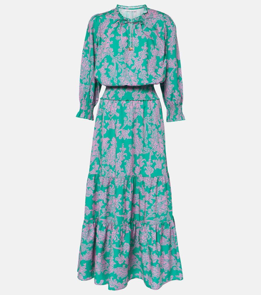 HEIDI KLEIN Santa Rosa Paisley Cotton-Blend Maxi Dress