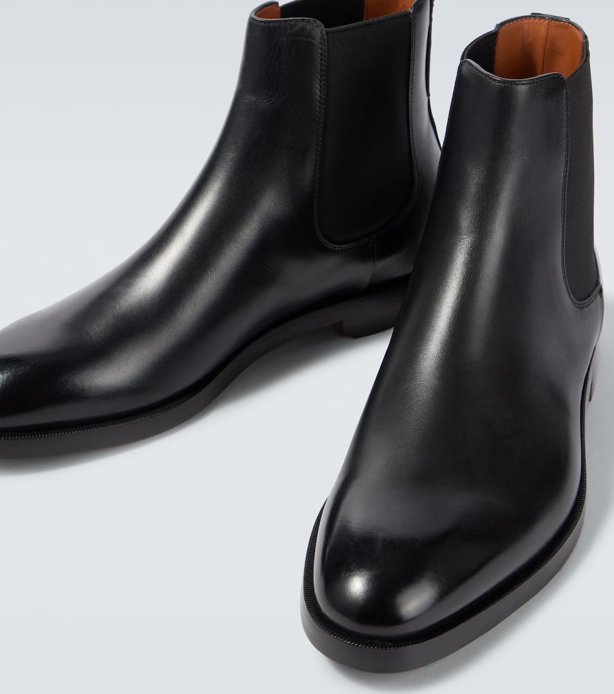 Zegna Vienna Blake Leather Chelsea Boots - Black | Editorialist