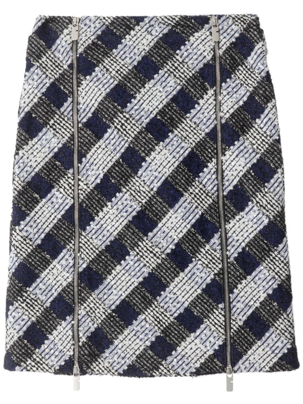 BURBERRY Burberry Check Tweed Mini Skirt
