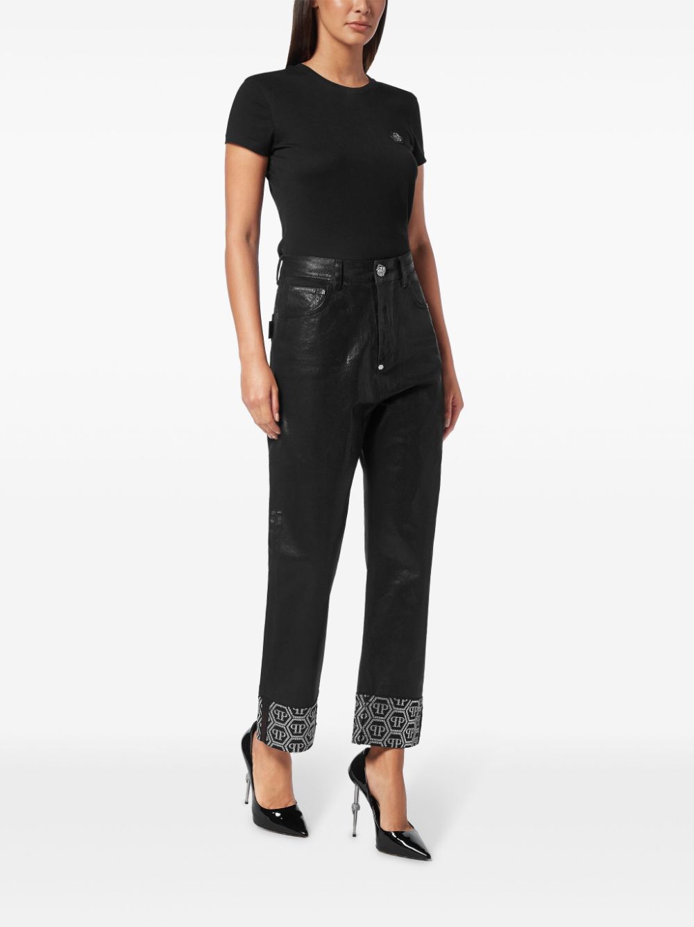 PHILIPP PLEIN Philipp Plein Monogram-Pattern Trousers