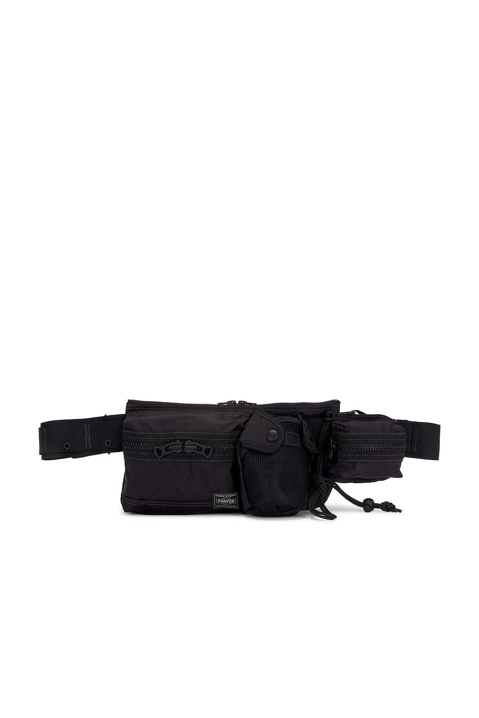 Porter-Yoshida & Co Waist Bag With Pouches In Black - 20% Off