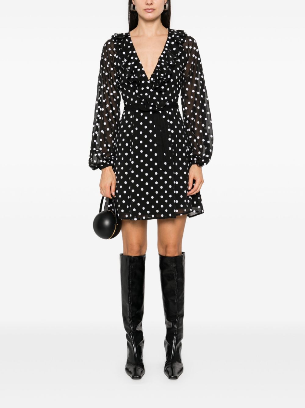 ROTATE BY BIRGER CHRISTENSEN ROTATE BIRGER CHRISTENSEN Ruffle-Detail Mini Dress